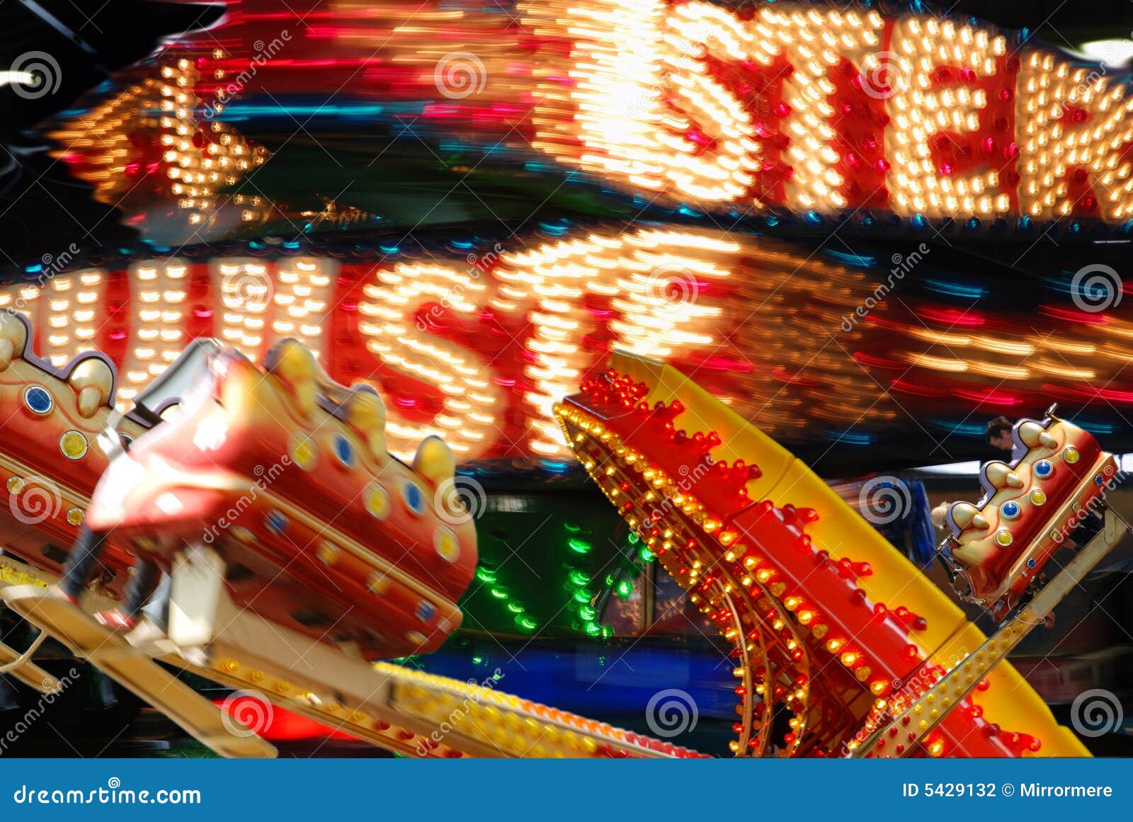Fairground ride stock photo. Image of attraction, roundabout - 5429132