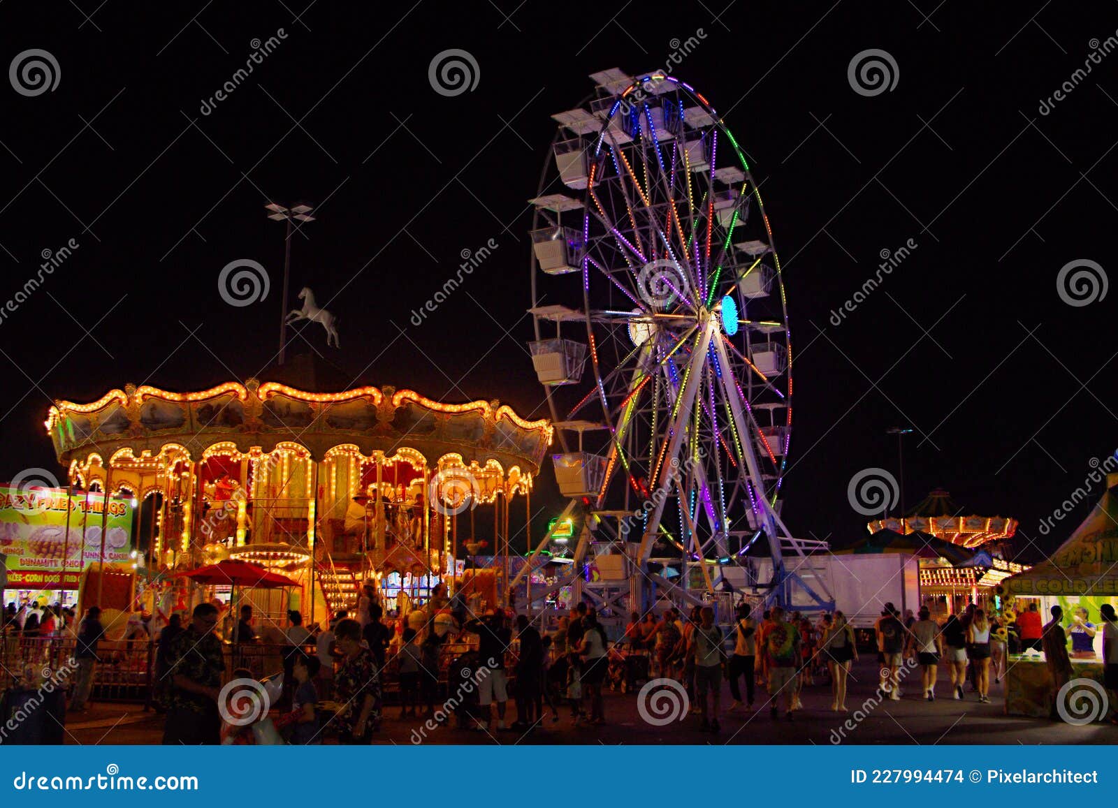 Fairground Rides at the Erie County Fair Editorial Stock Image - Image ...