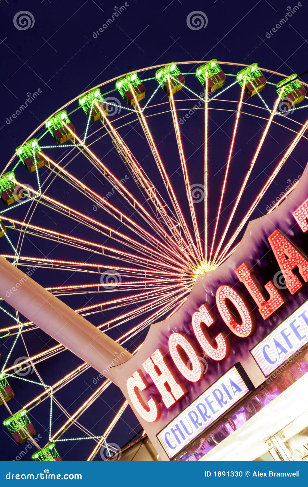 Fairground Scene stock photo. Image of turn, movement - 1891330
