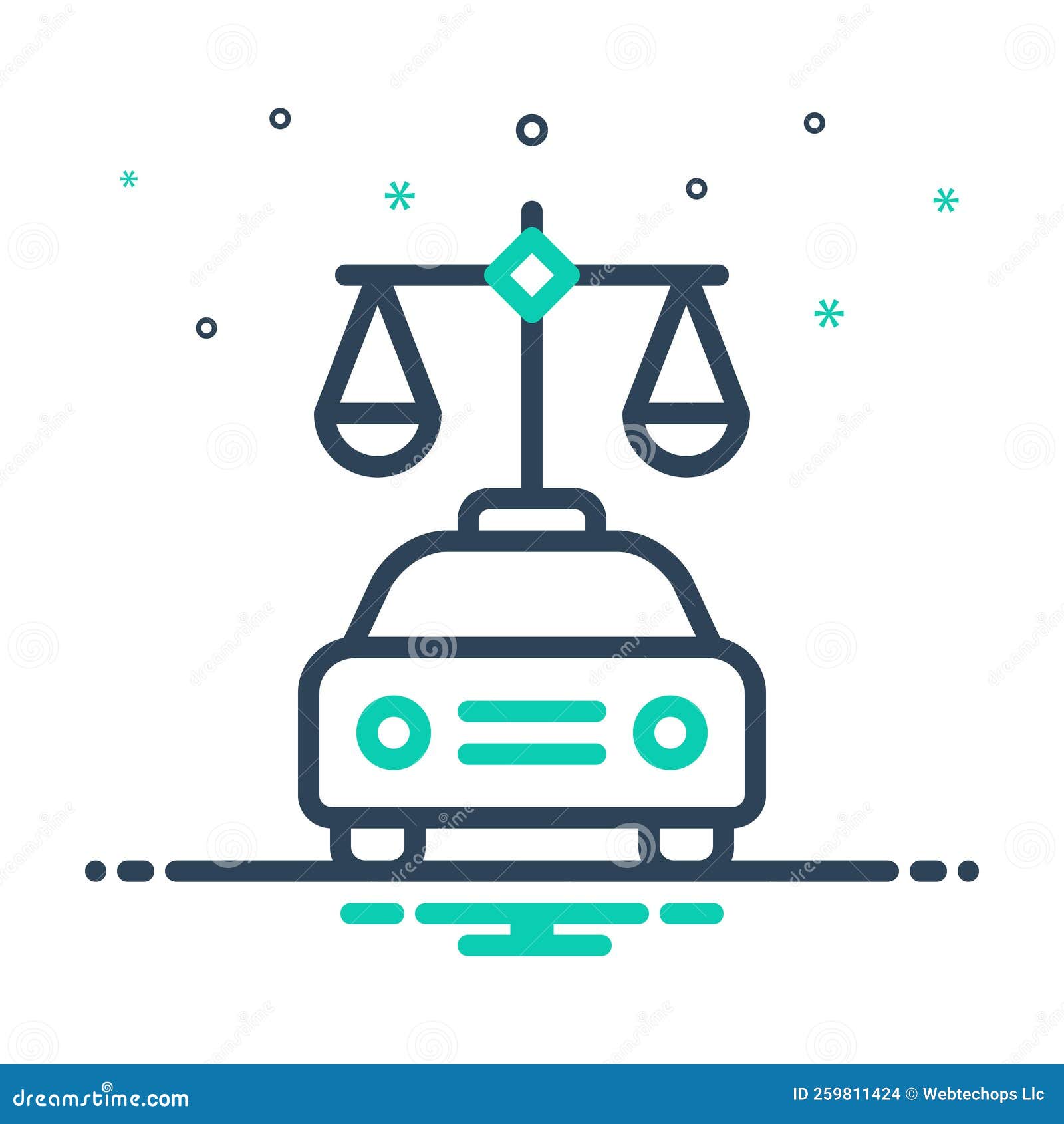 Mix Icon for Fairly, Adequately and Justly Stock Illustration ...