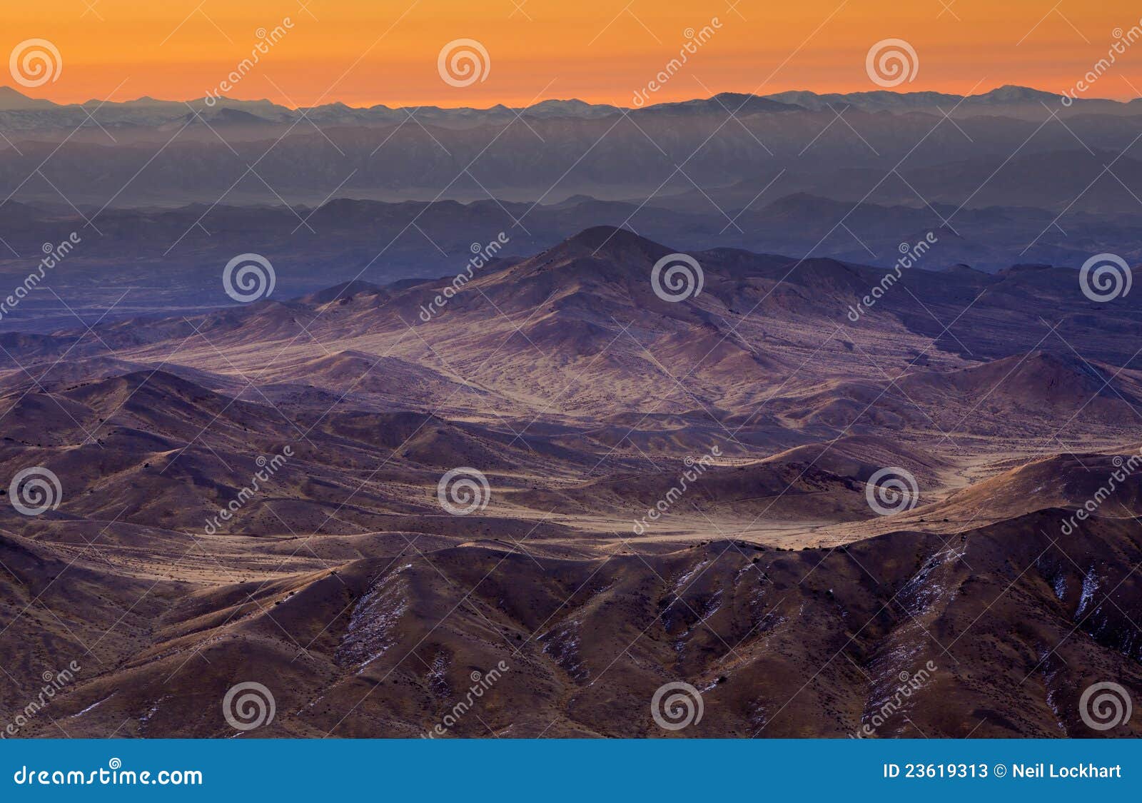 Fairview Sunrise stock image. Image of orange, nevada - 23619313