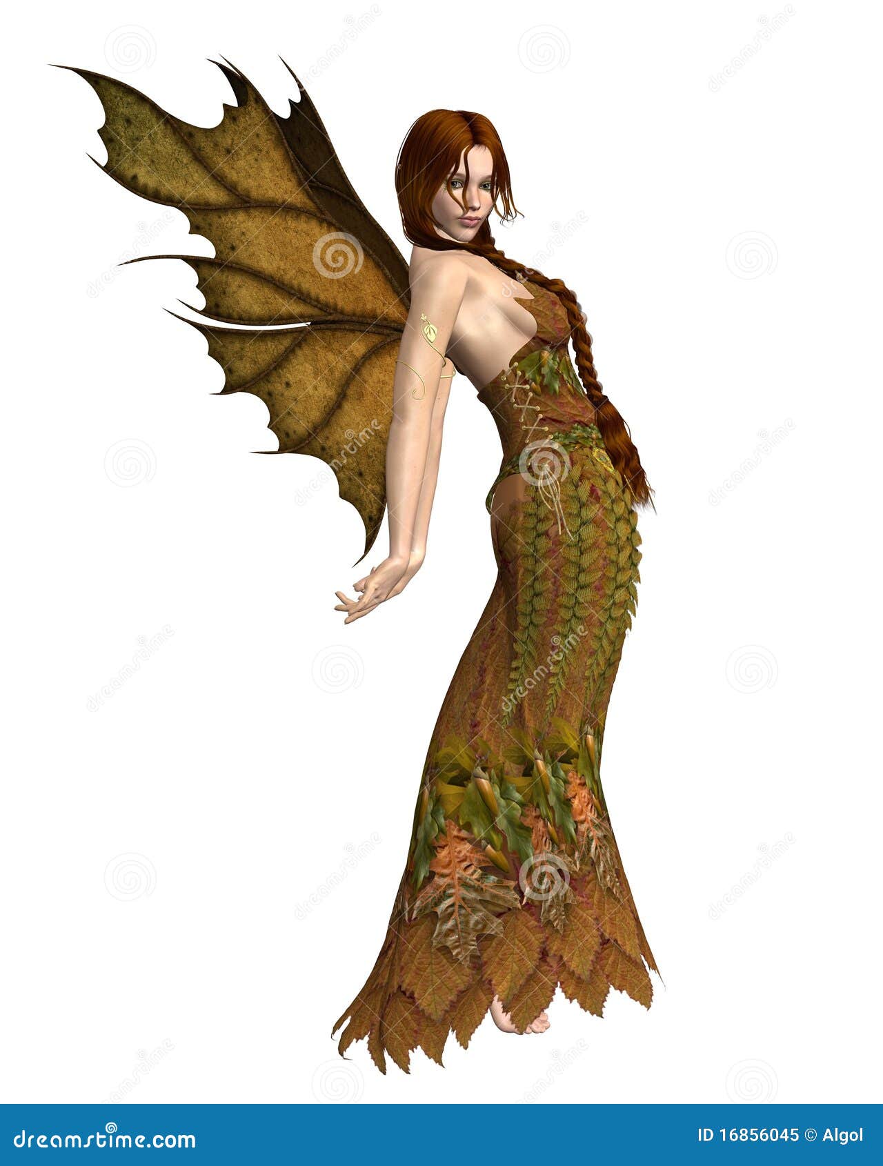 Fairy Autumn Spirit 1 stock illustration. Illustration of magical ...