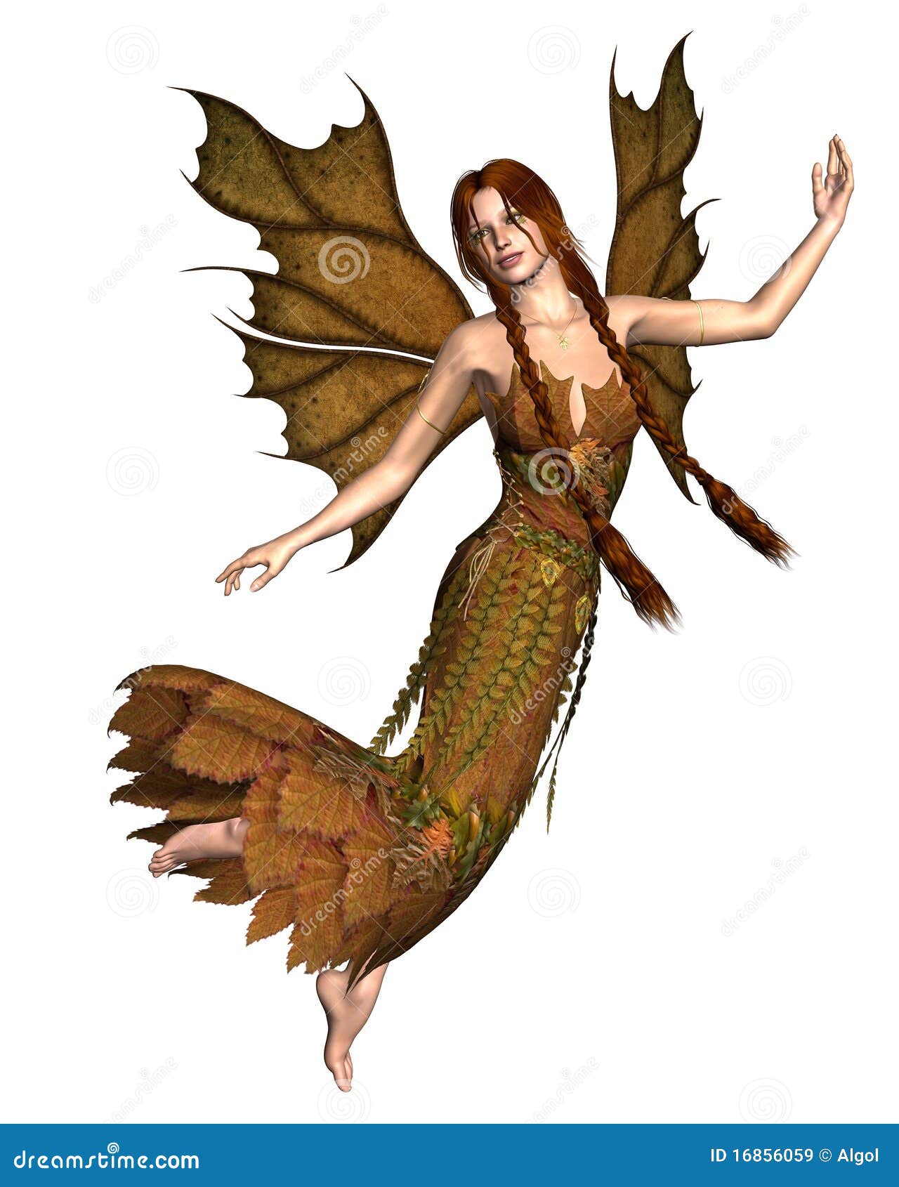 Fairy Autumn Spirit 2 stock illustration. Illustration of gold - 16856059