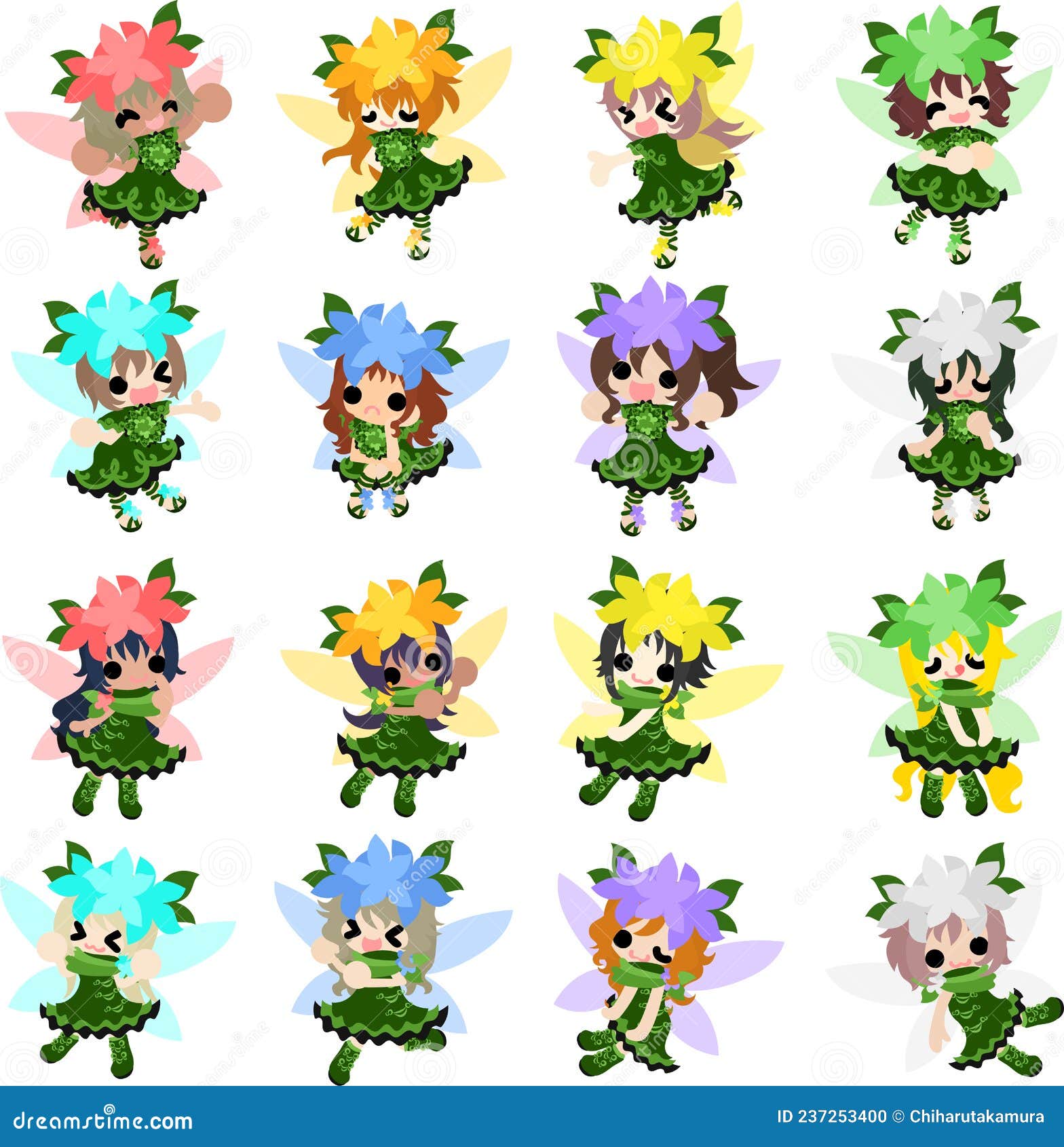 The pretty fairies stock vector. Illustration of mysterious - 237253400