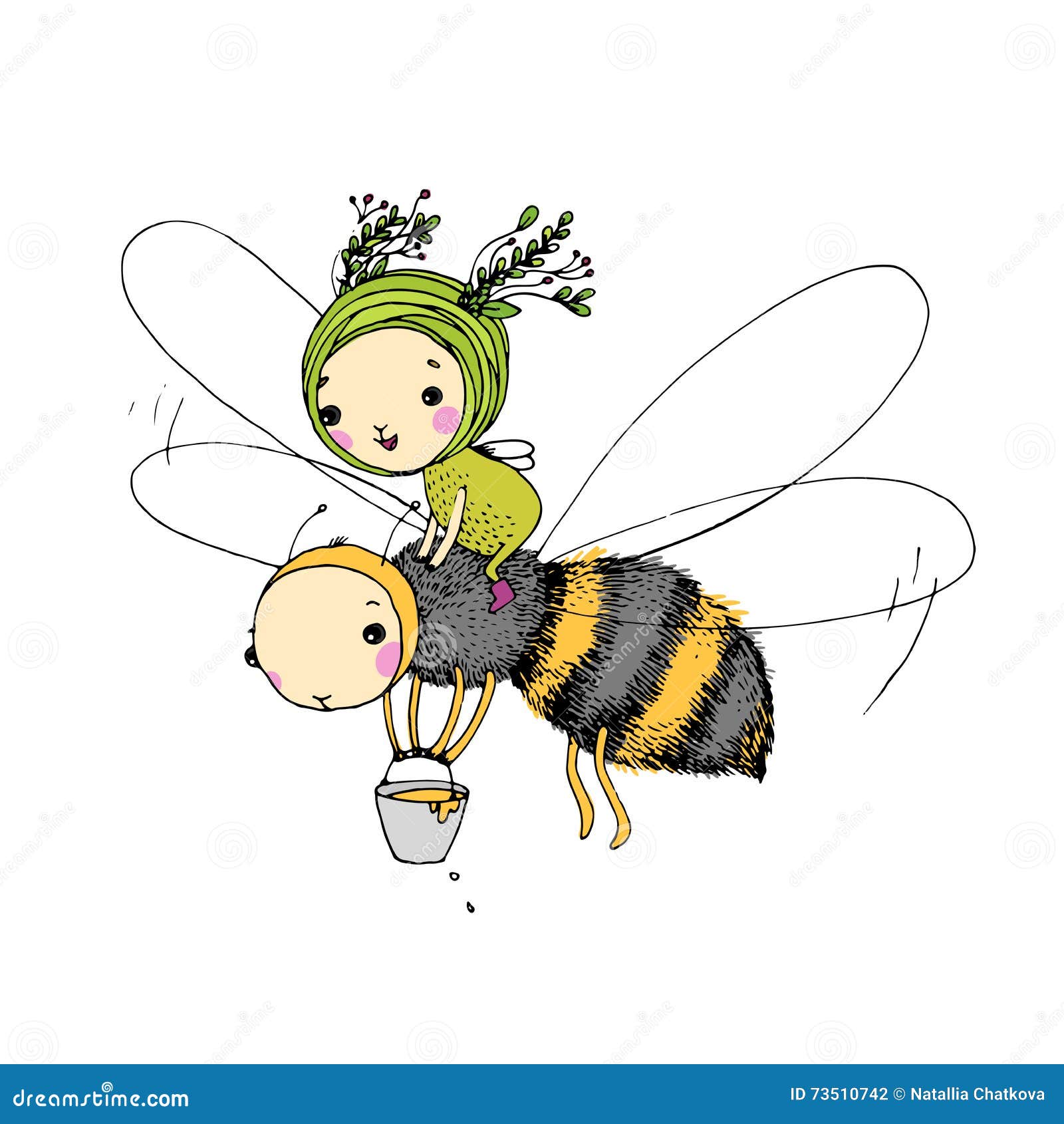 Clipart Bumblebee Fairy