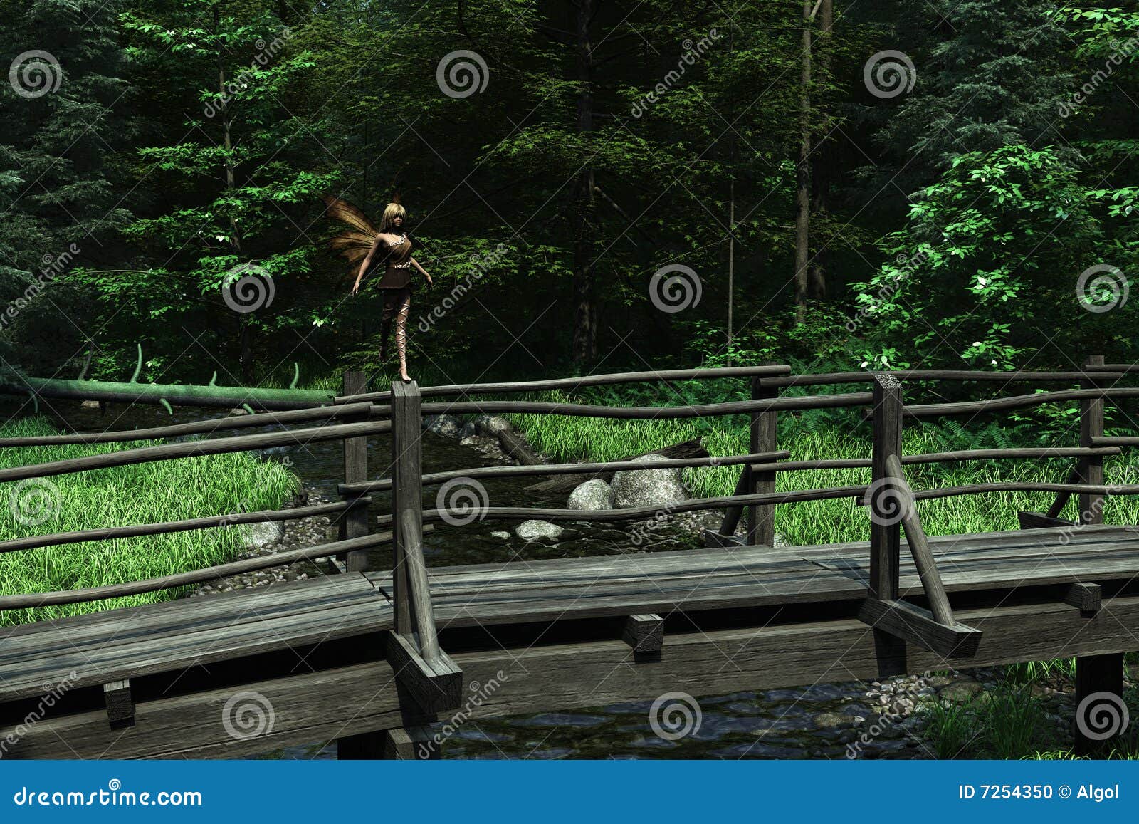 Fairy Bridge stock illustration. Illustration of rocks - 7254350