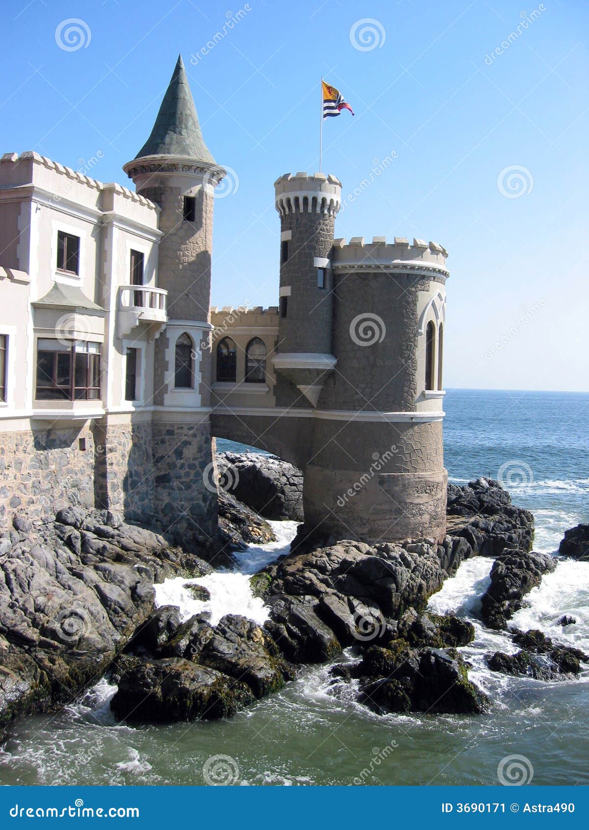 Fairy castle at the shore stock image. Image of pacific - 3690171