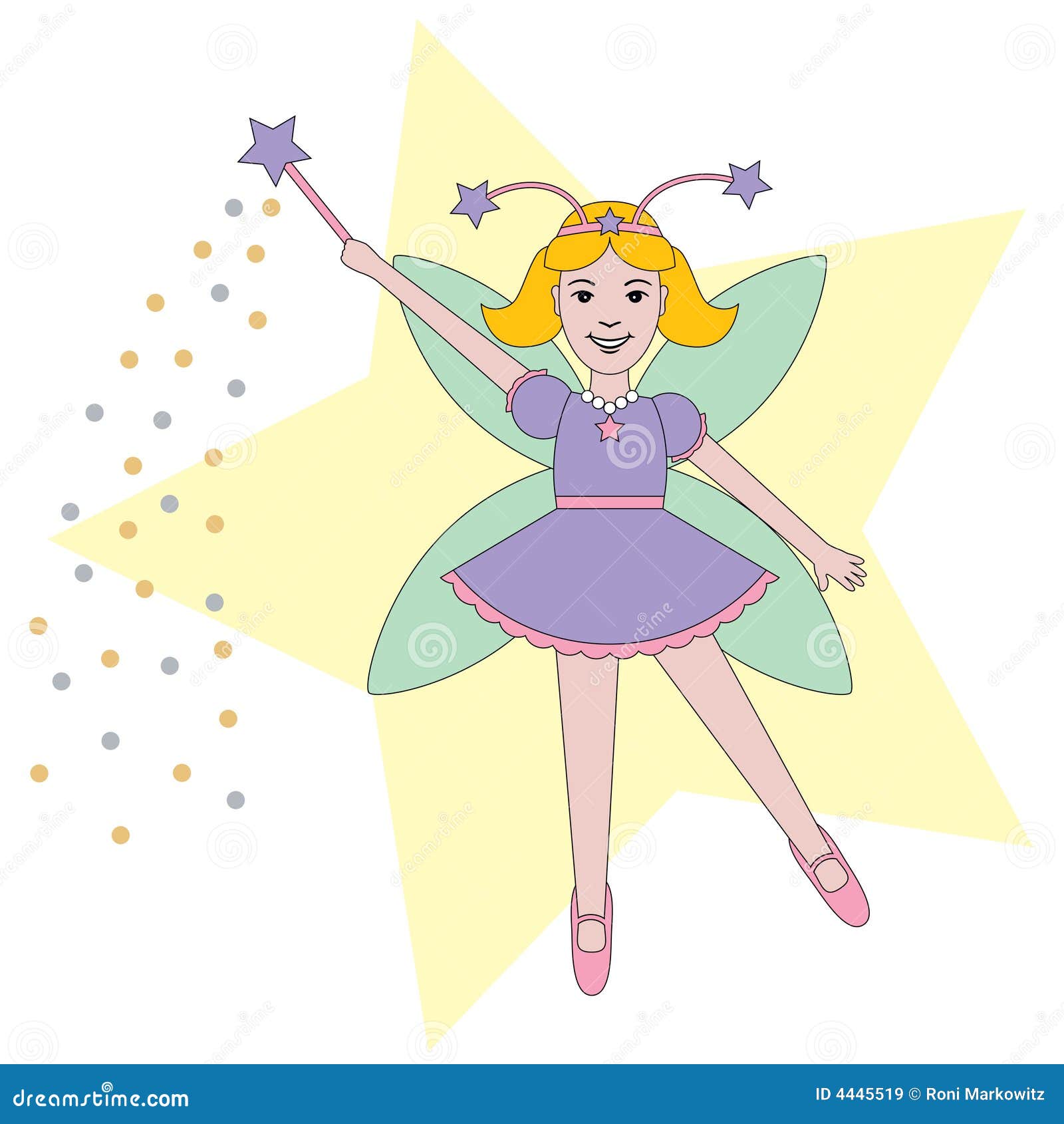 Fairy Child stock vector. Illustration of sprinkling, flying - 4445519