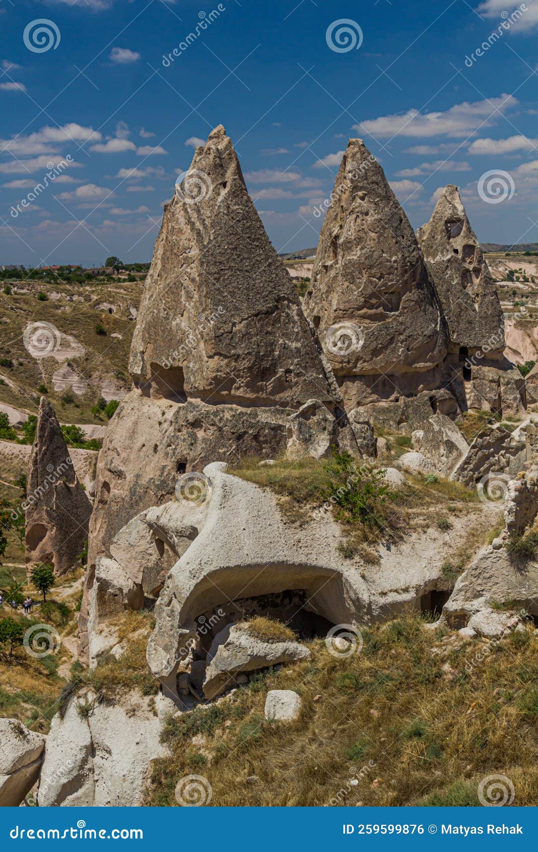 Fairy Chimneys Rock Formations in Cappadocia, Turk Stock Photo - Image ...