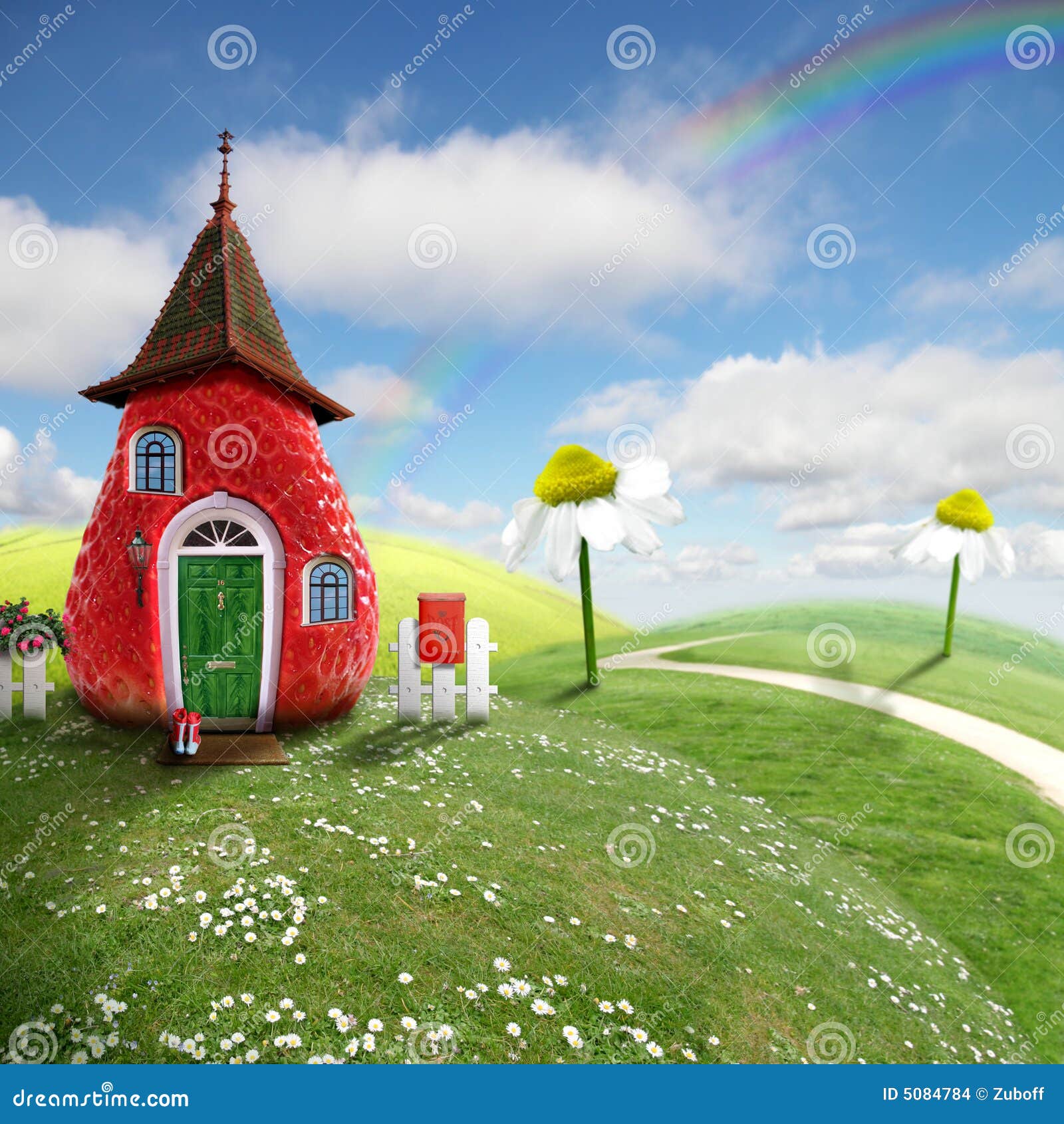 Fairy-cottage stock photo. Image of card, shack, realty - 5084784