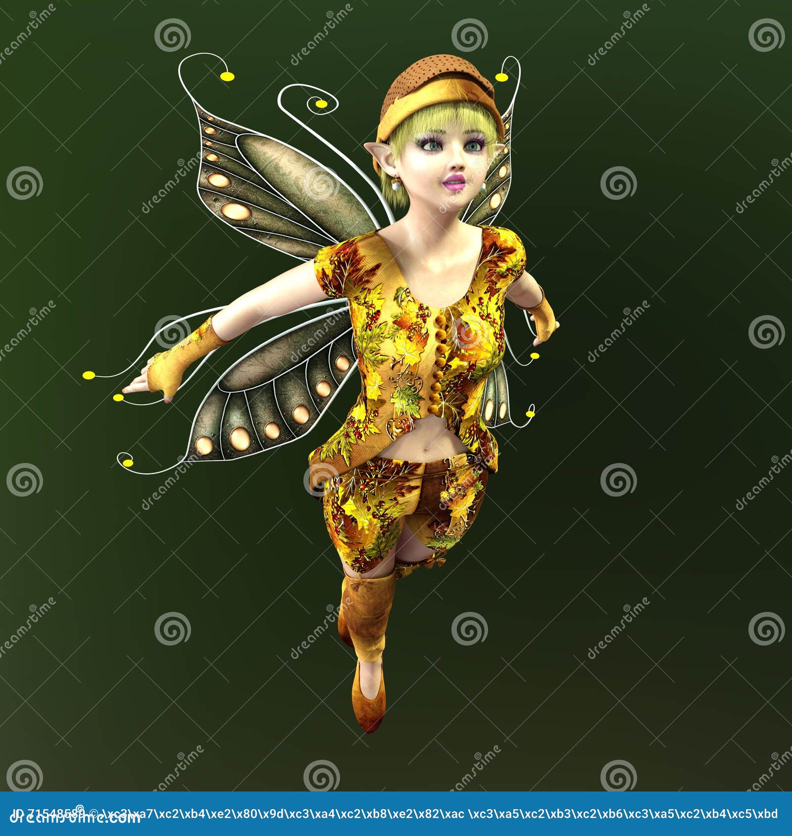 Fairy stock illustration. Illustration of costume, wings - 71548589