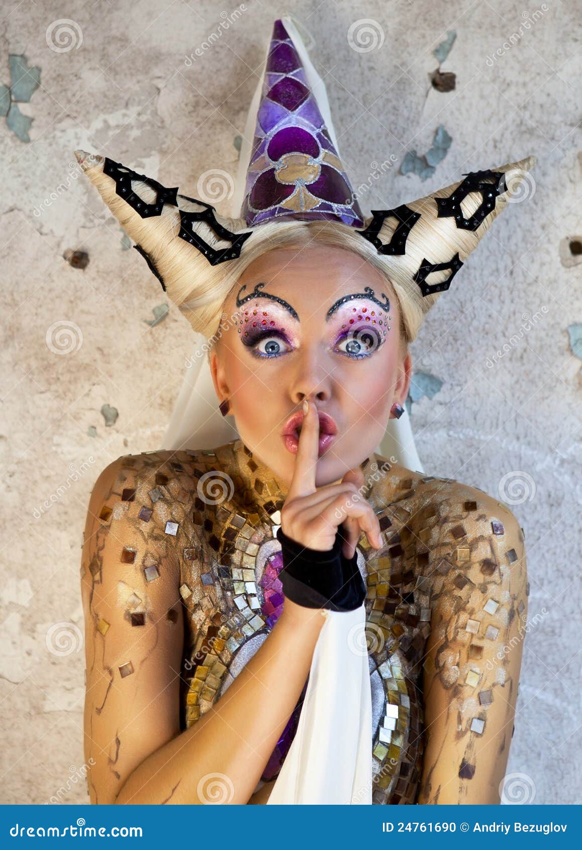 Fairy emotional face stock photo. Image of girl, portrait - 24761690