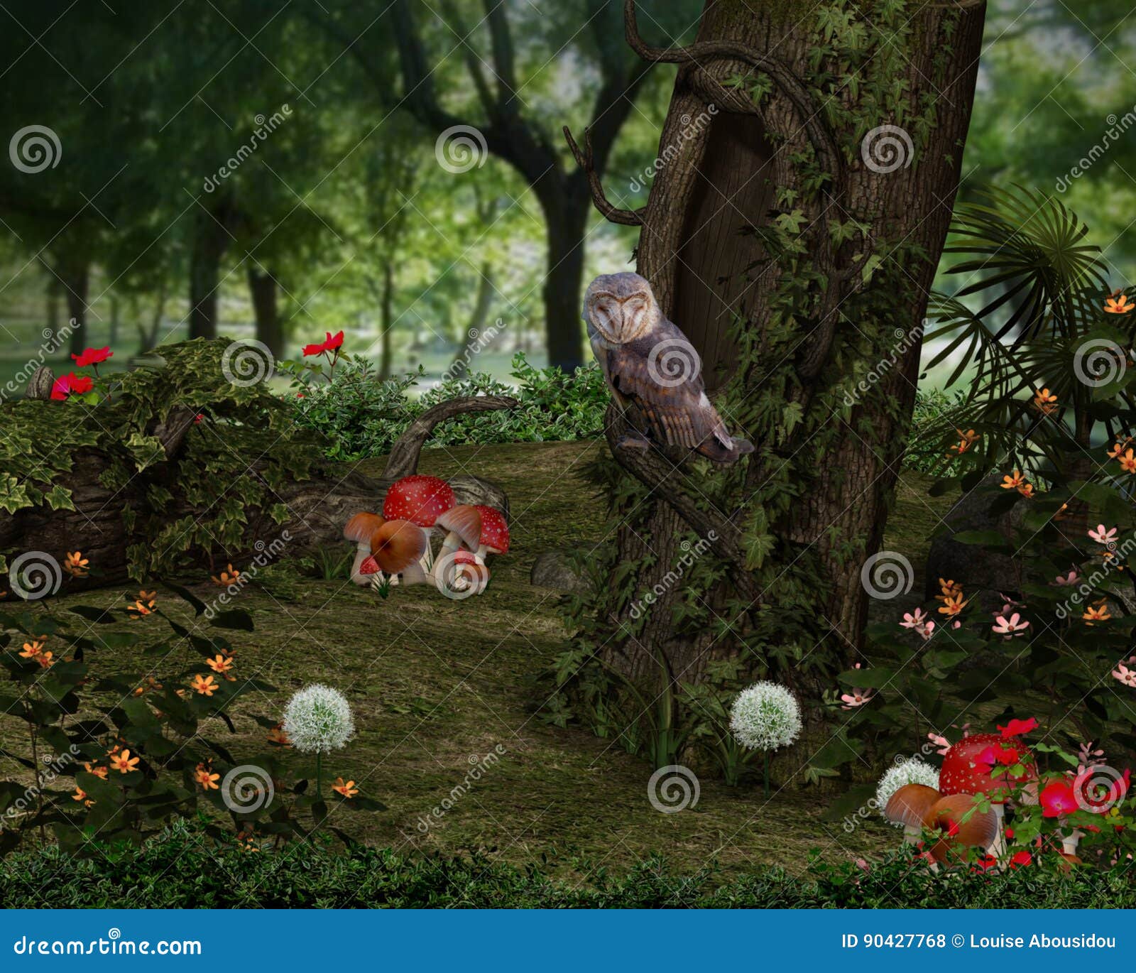 Fairy Forest stock photo. Image of magical, landscape - 90427768