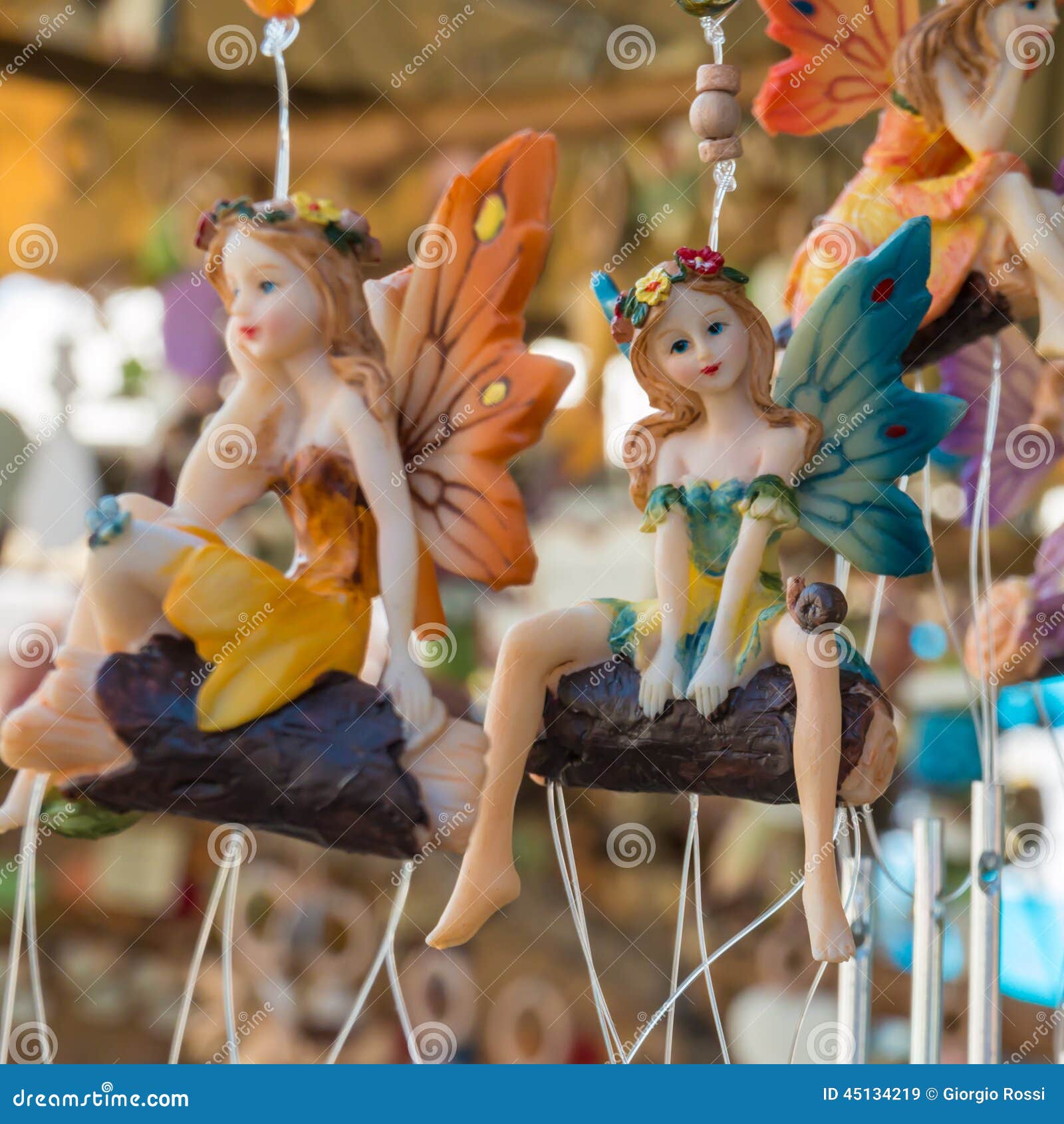 Fairy handmade figurine stock image. Image of dress, ornament - 45134219