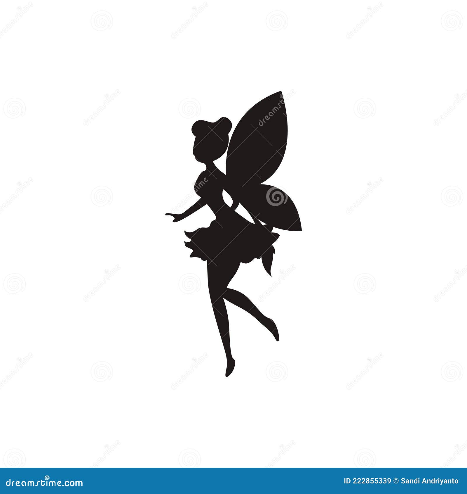 Fairy icon logo vector art stock vector. Illustration of beautiful ...
