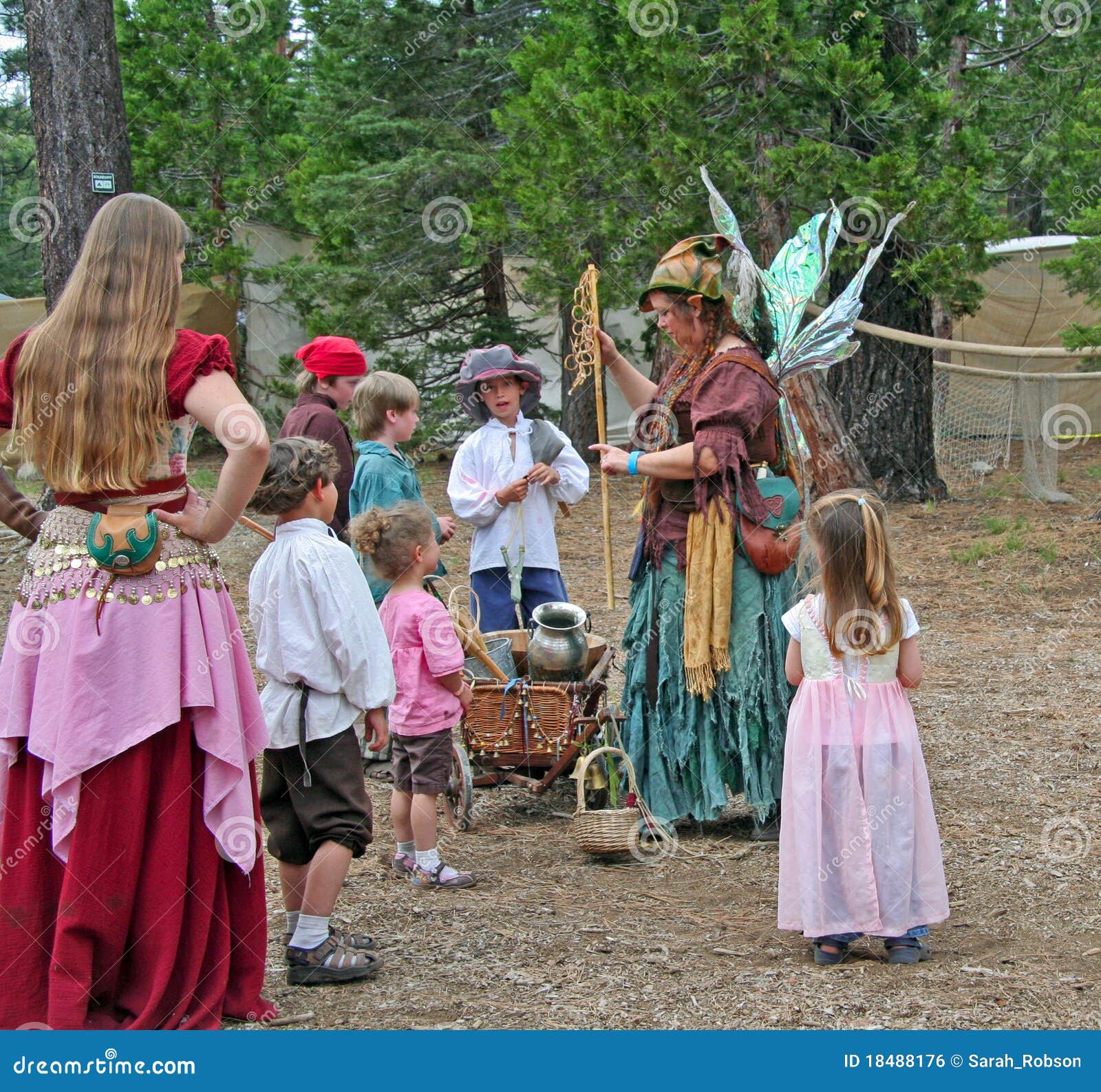 Fairy with kids editorial photo. Image of colorful, colour - 18488176