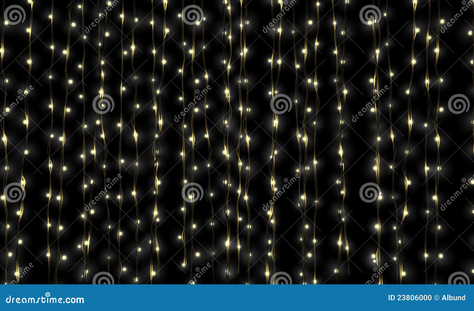 Fairy Lights For Festive Decoration. Glowing Christmas Garland, Wood ...