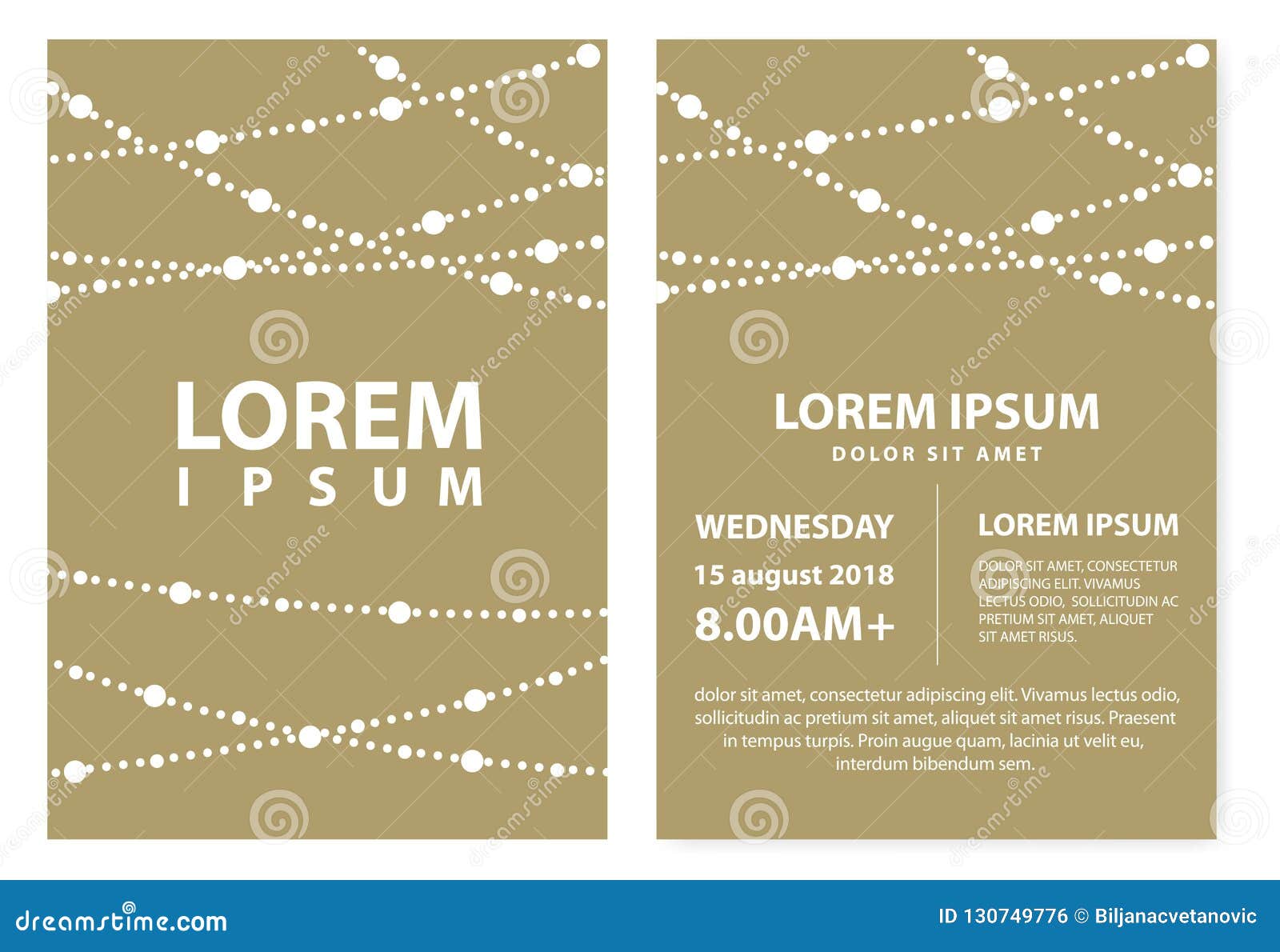 Fairy Lights Event Invitation Stock Vector - Illustration of flyer ...