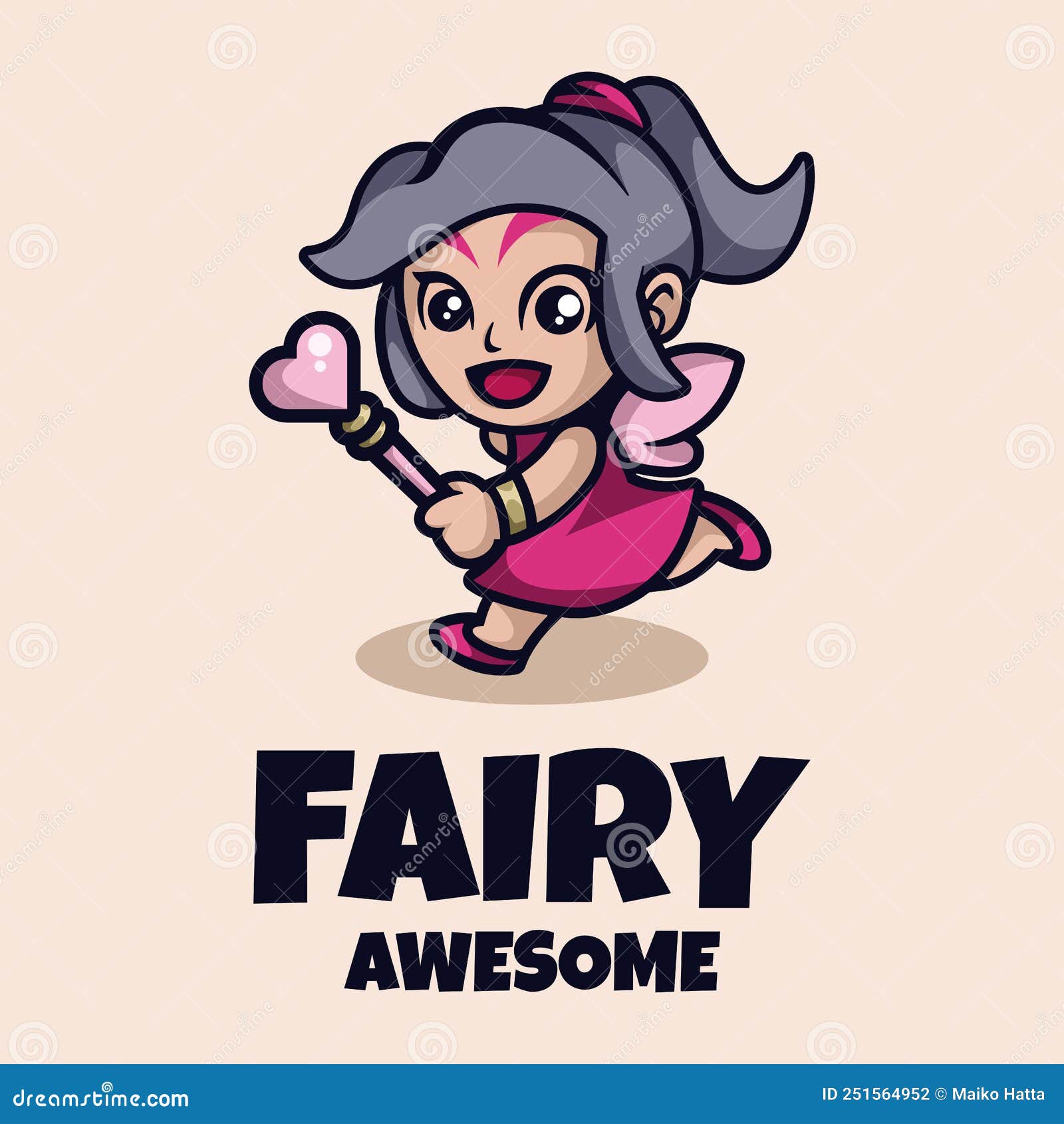 Fairy Logo stock vector. Illustration of business, service - 251564952