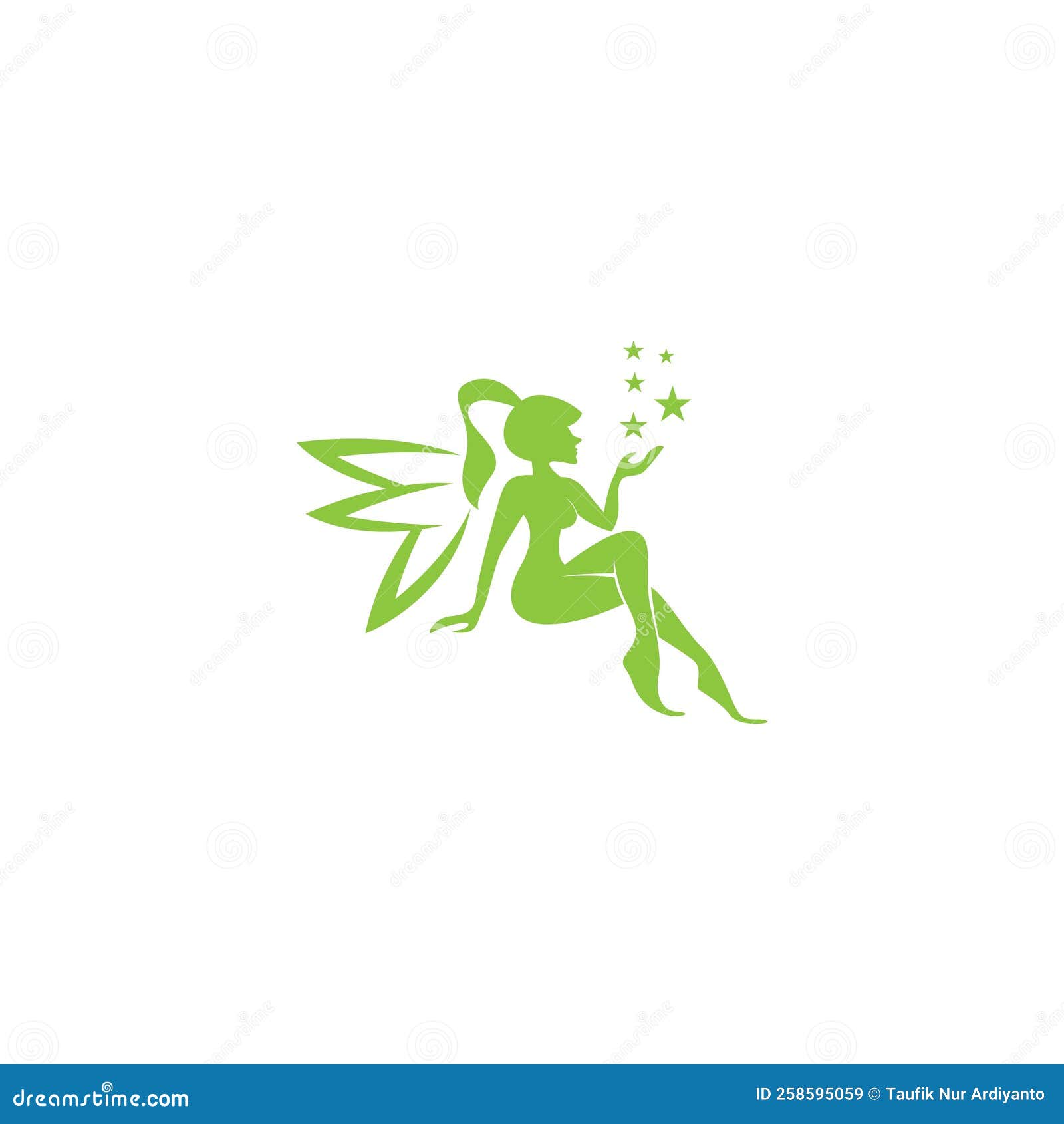Fairy Logo Icon Design Illustration Stock Illustration - Illustration ...