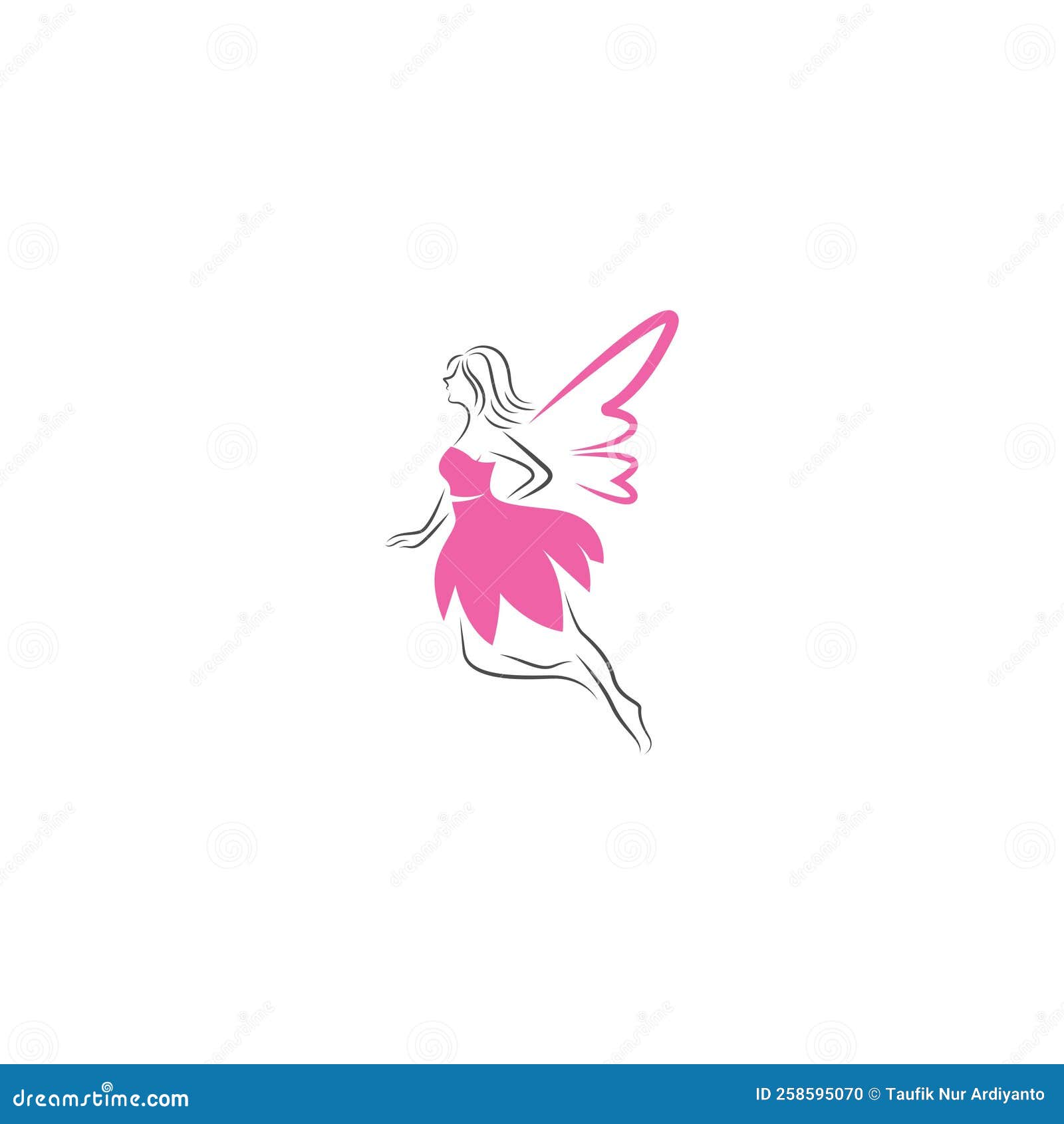 Fairy Logo Icon Design Illustration Stock Illustration - Illustration ...
