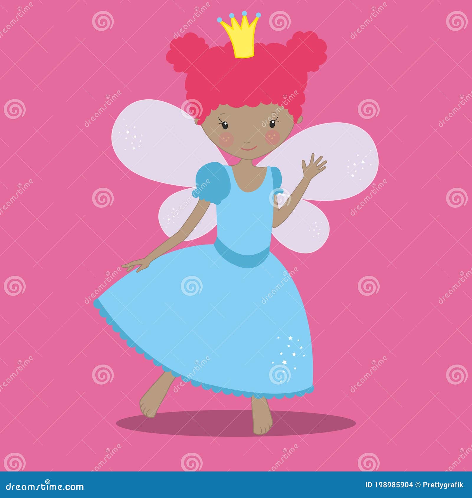 Fairy princesses pink 02 stock vector. Illustration of princesses ...
