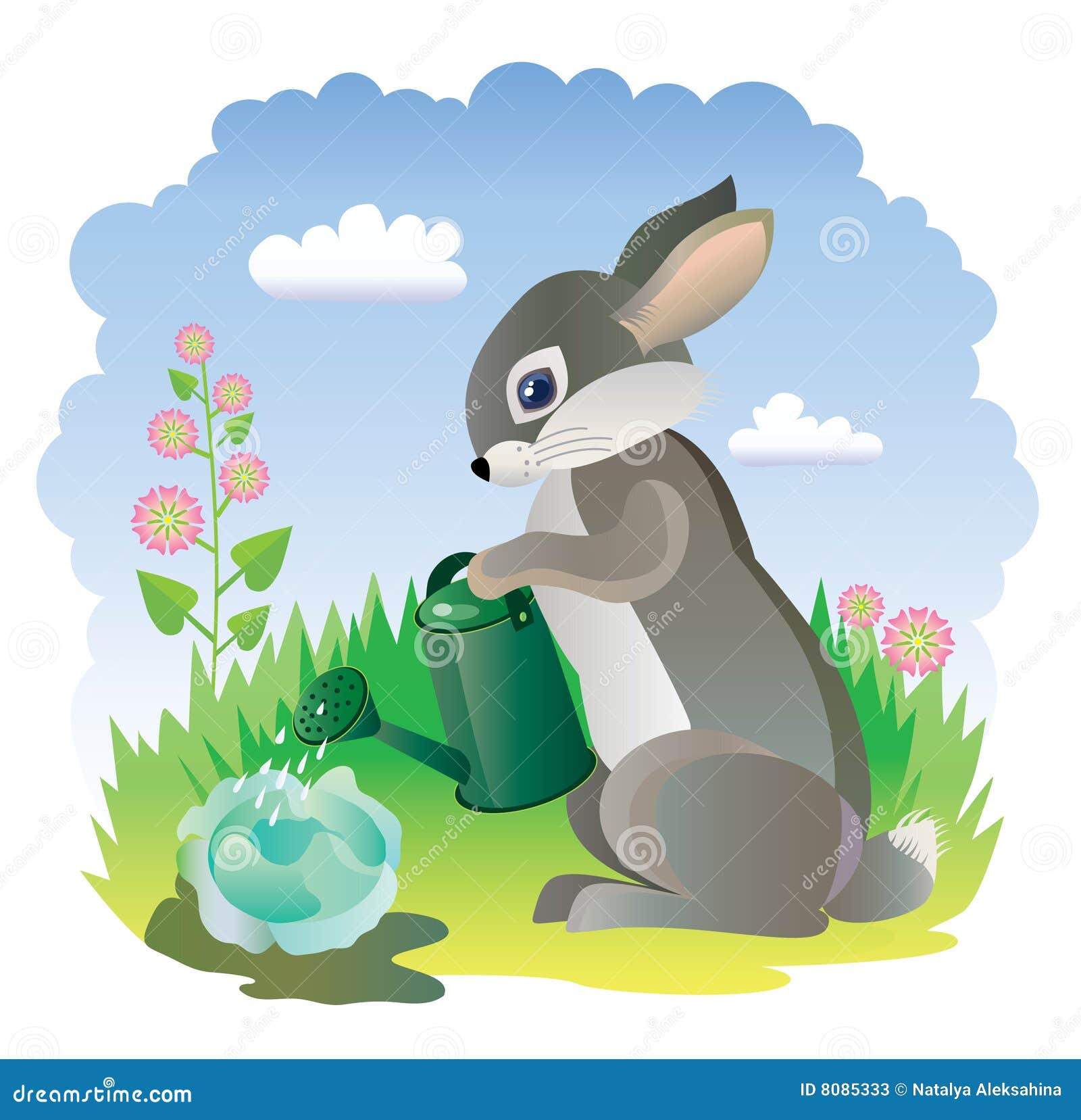 Fairy rabbit stock vector. Illustration of cheerful, childhood - 8085333