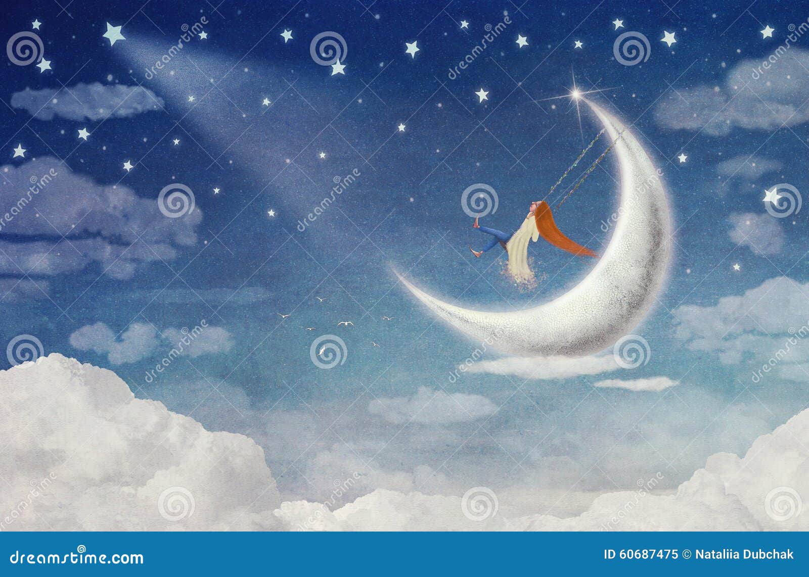 Fairy Riding Dragon Resting In Floral Forest Vector Illustration ...