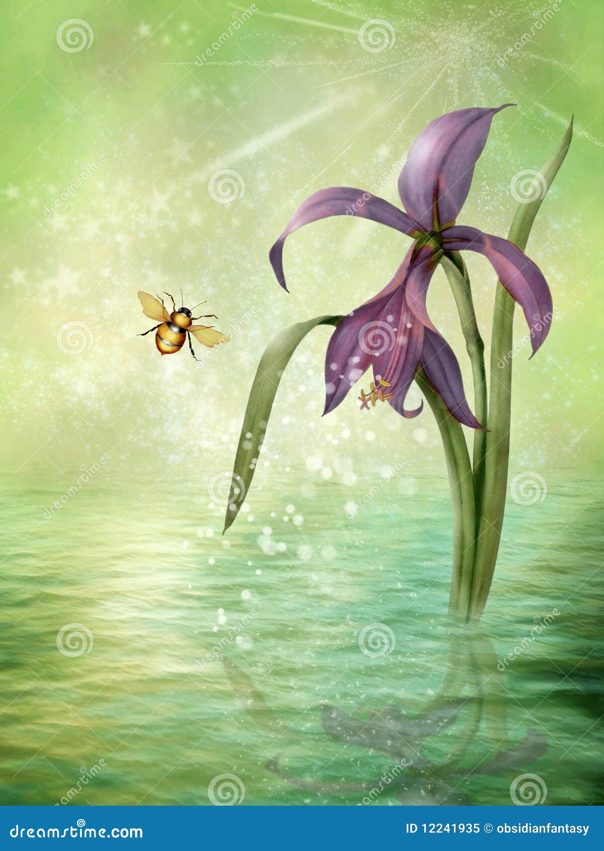 Fairy scenery 5 stock illustration. Illustration of backdrop - 12241935