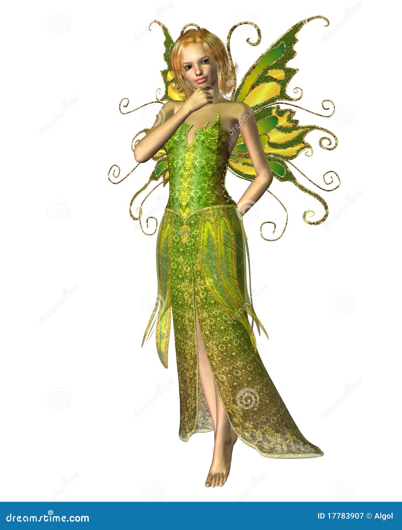 Fairy Spring Spirit stock illustration. Illustration of blonde - 17783907