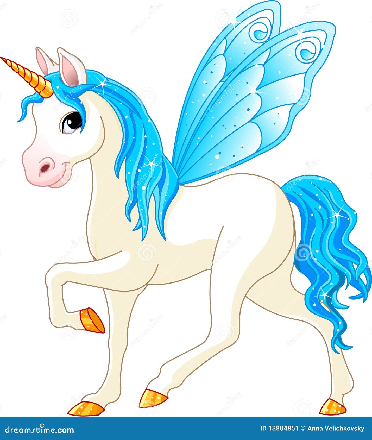 Blue Horse Clipart