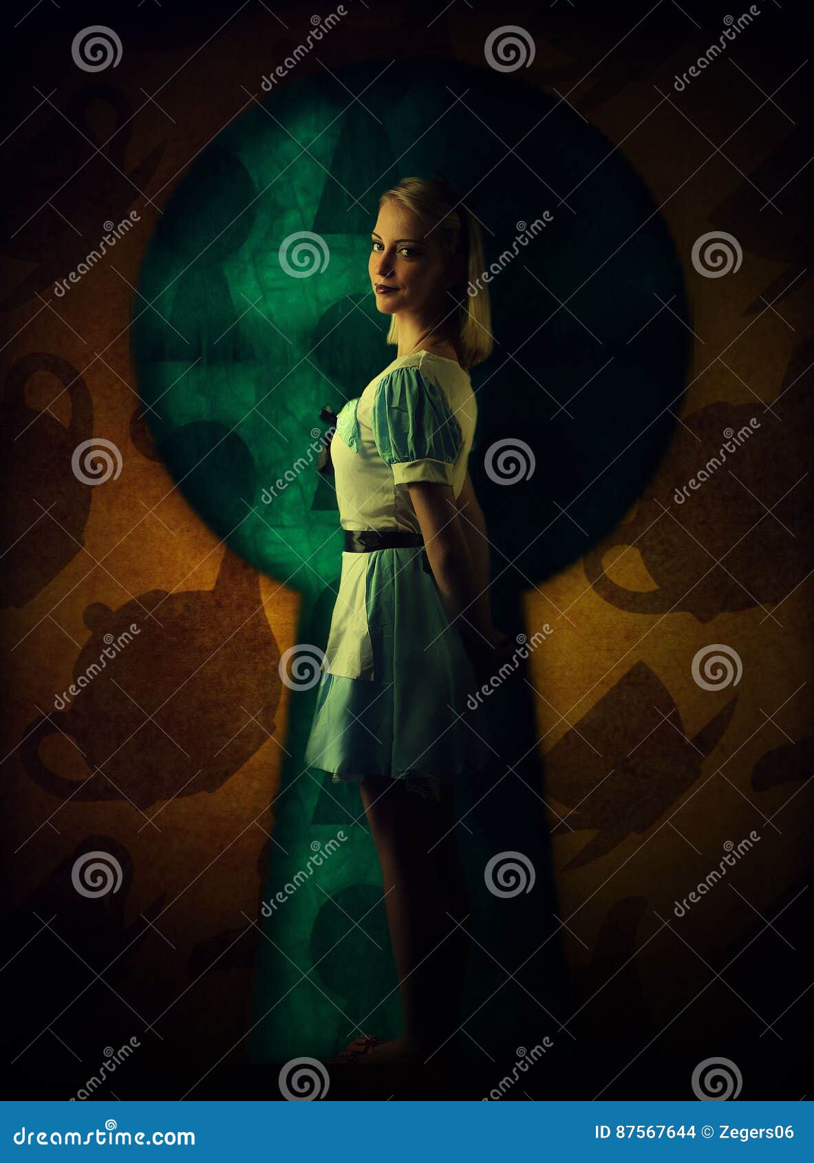 Fairy Tale. Beautiful Girl Posing Stock Photo - Image of adventure ...