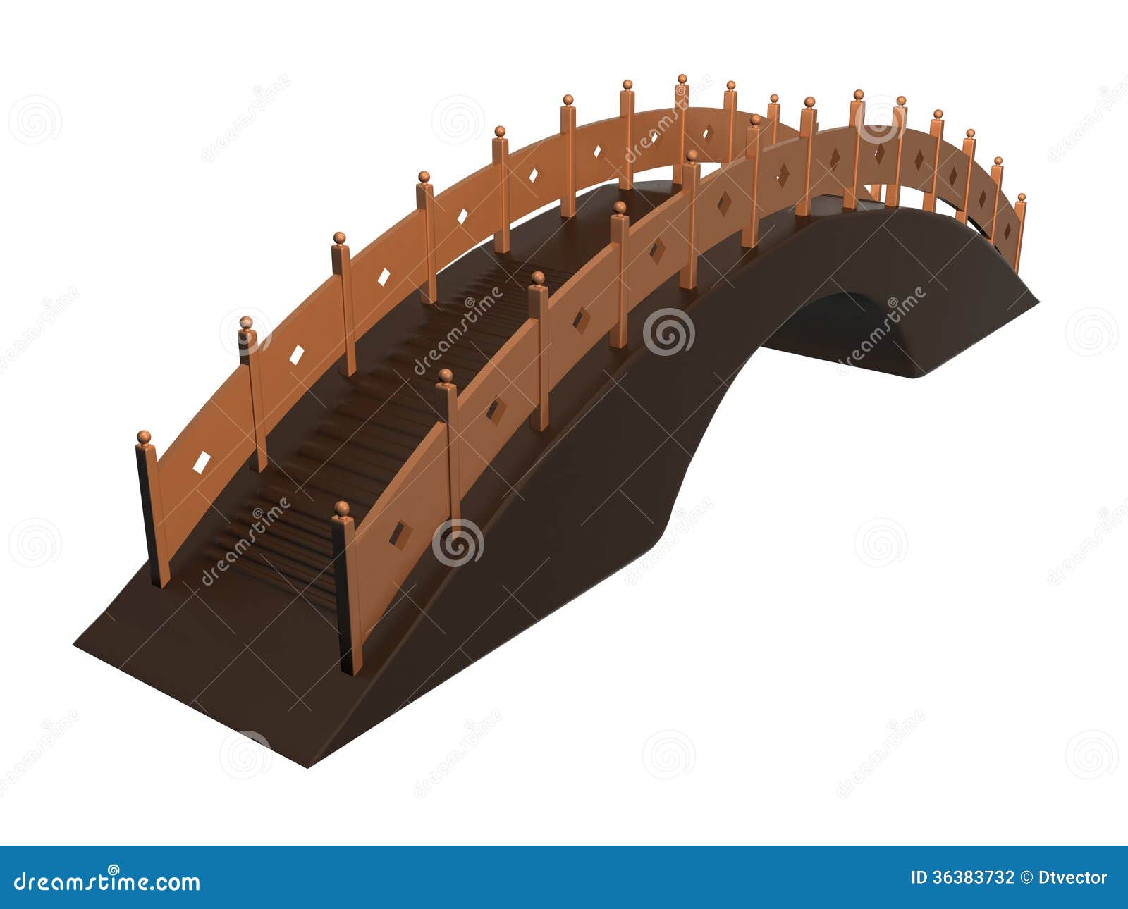 Fairy Tale Bridge_Raster stock illustration. Illustration of antique ...