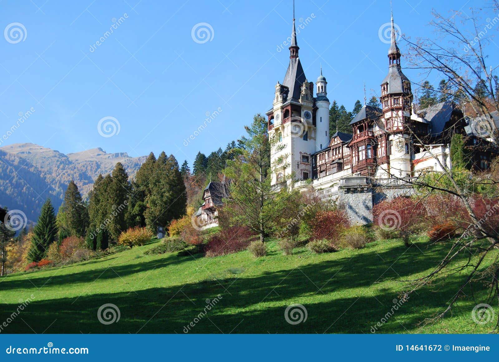 Fairy-tale Castle in a Mountain Landscape Stock Photo - Image of museum ...
