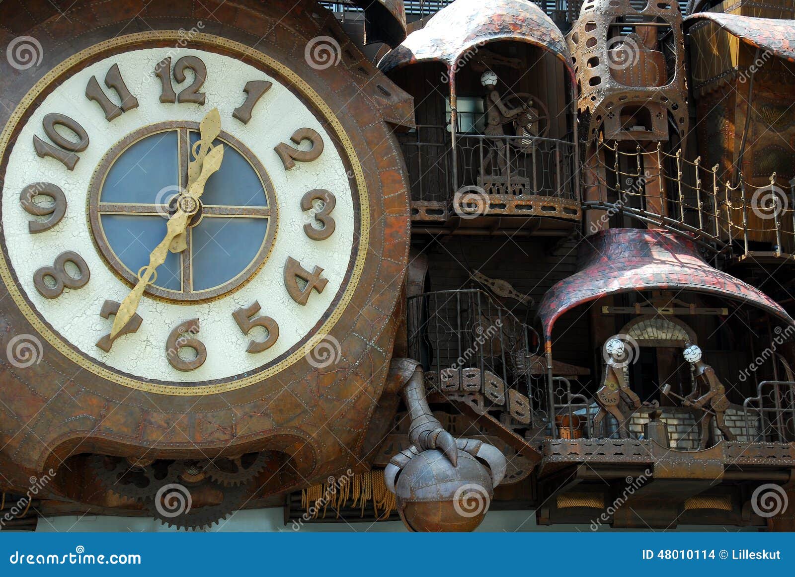 Fairy tale clock stock photo. Image of shiodome, weird - 48010114