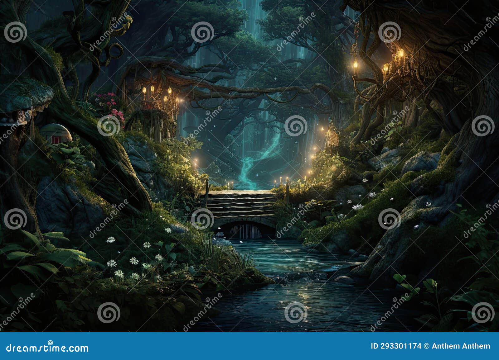 Fairy Tale Forest Enchanted Woods Stock Photo - Image of childhood ...