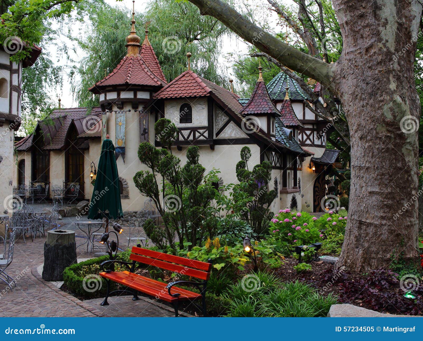 Fairy-tale Scenery Little Castle Stock Image - Image of peacefully ...