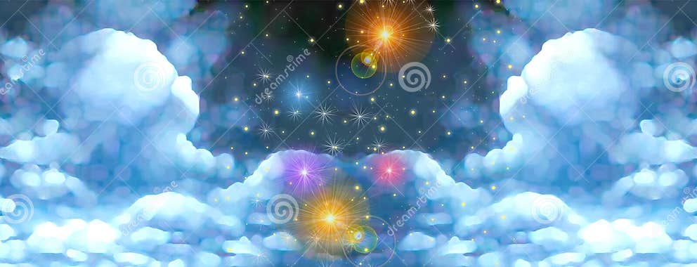 Fairy-tale sky stock illustration. Illustration of colorful - 527305