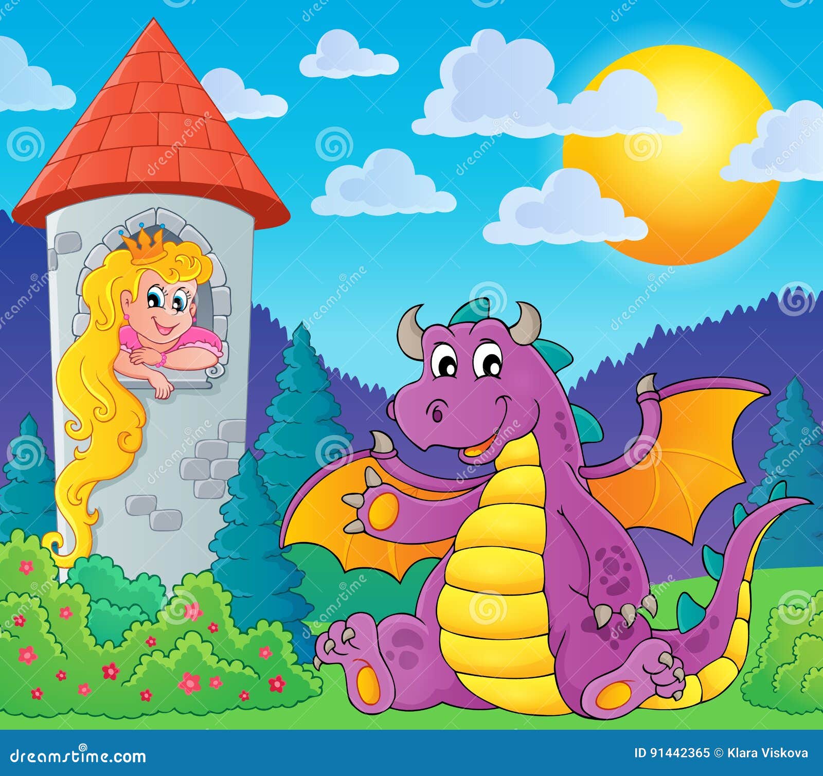 Fairy tale theme image 6 stock vector. Illustration of fairy - 91442365