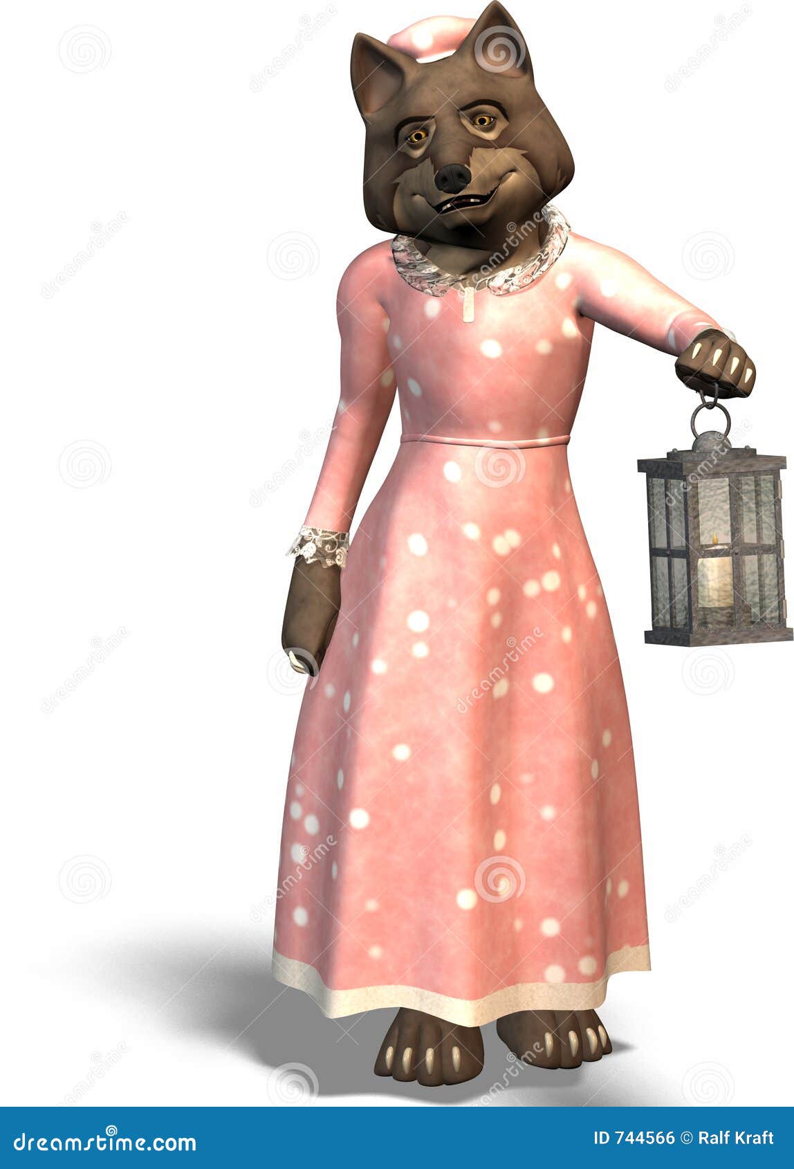 Fairy tale wolf stock illustration. Illustration of insulated - 744566