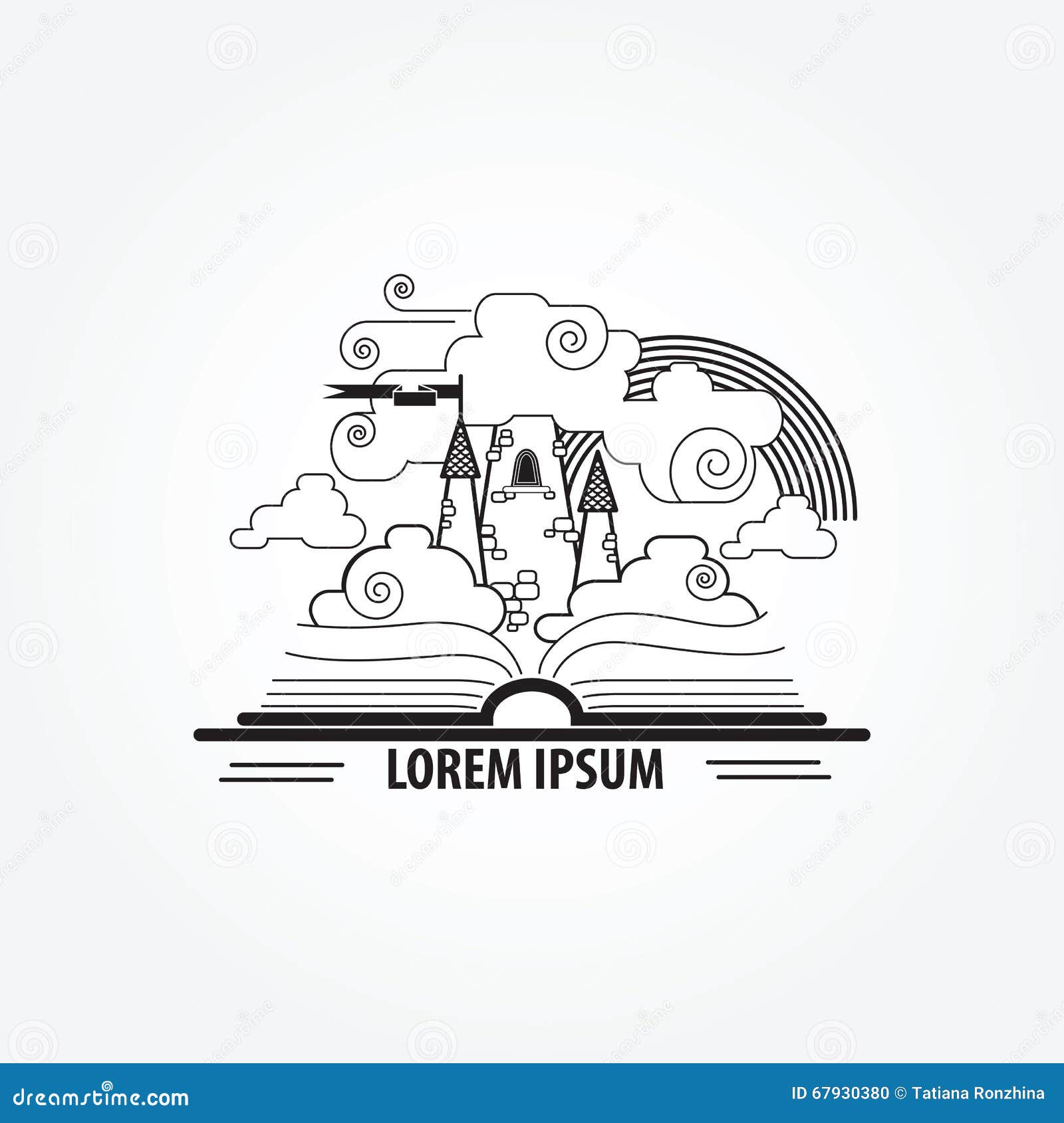 Fairy Tales, Open Book Icon. Stock Vector - Illustration of story, book ...