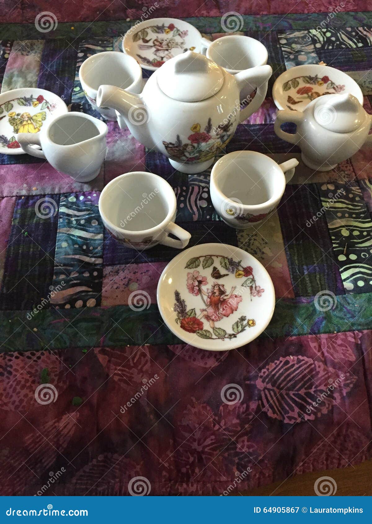 Fairy tea time stock image. Image of cute, play, faerie - 64905867