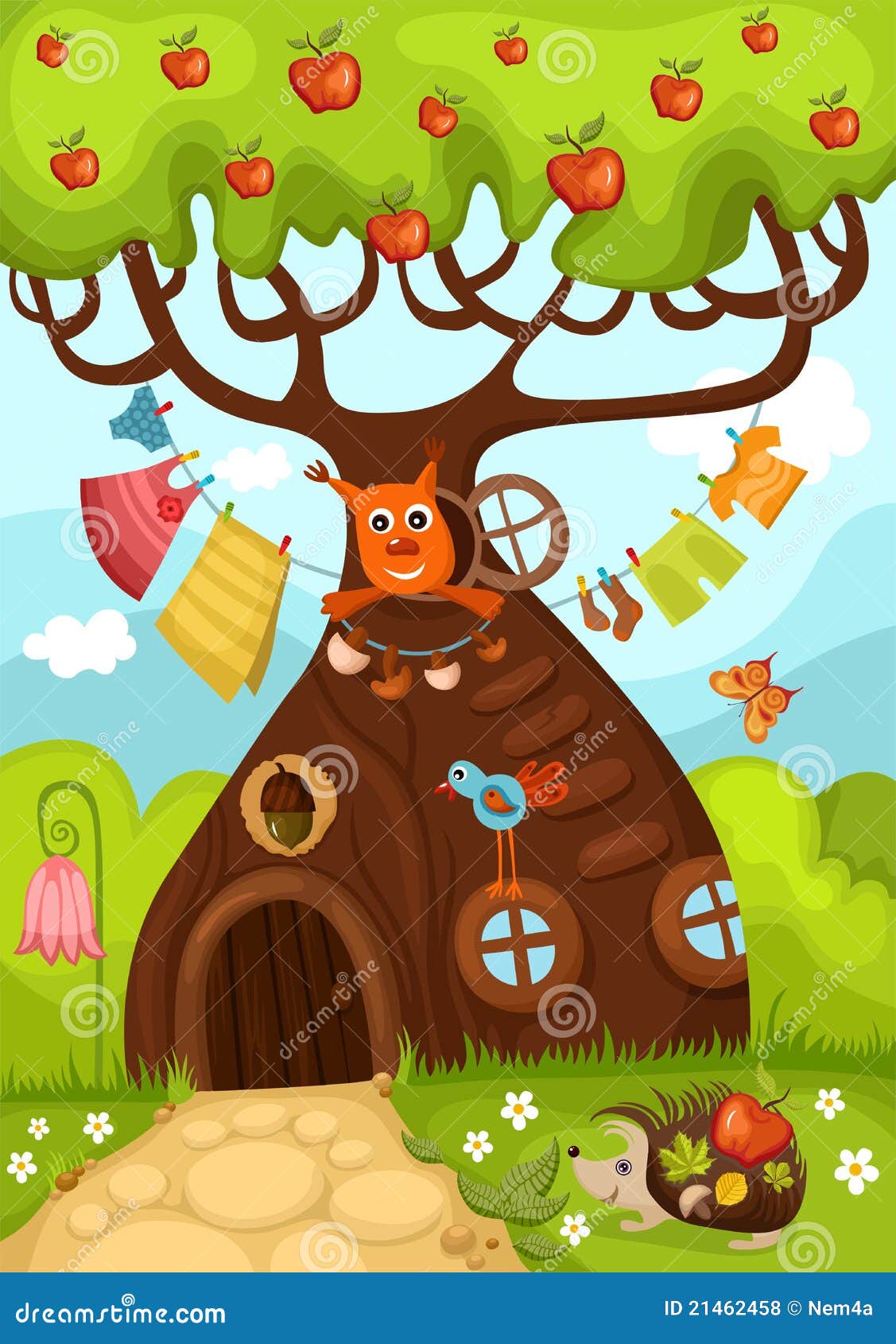 Big Old Fairy Tree, The Trunk Of A Centuries-old Tree Of Twining Roots ...