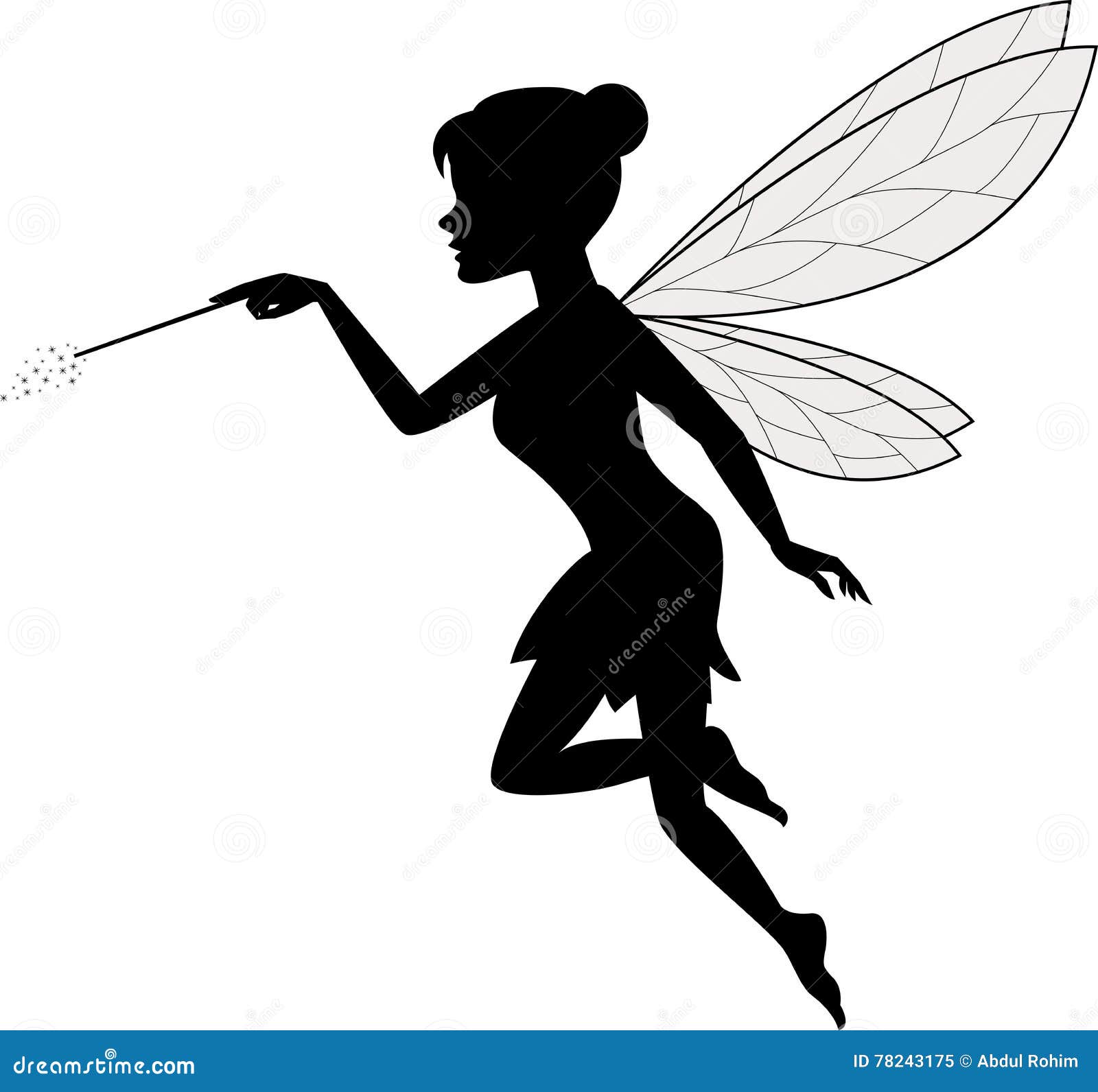 Fairy Side View Drawing
