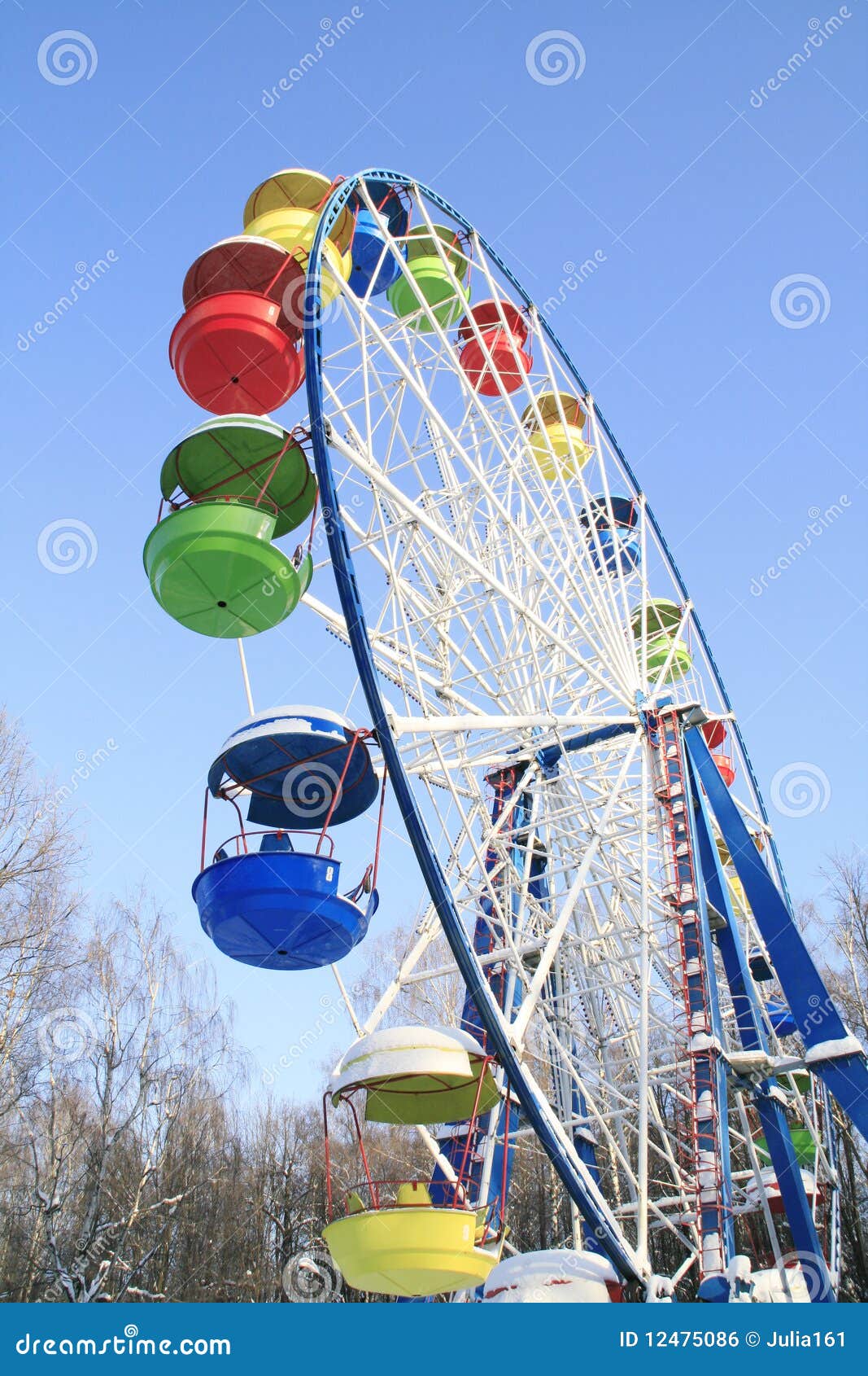 Fairy wheel, winter stock photo. Image of recreational - 12475086