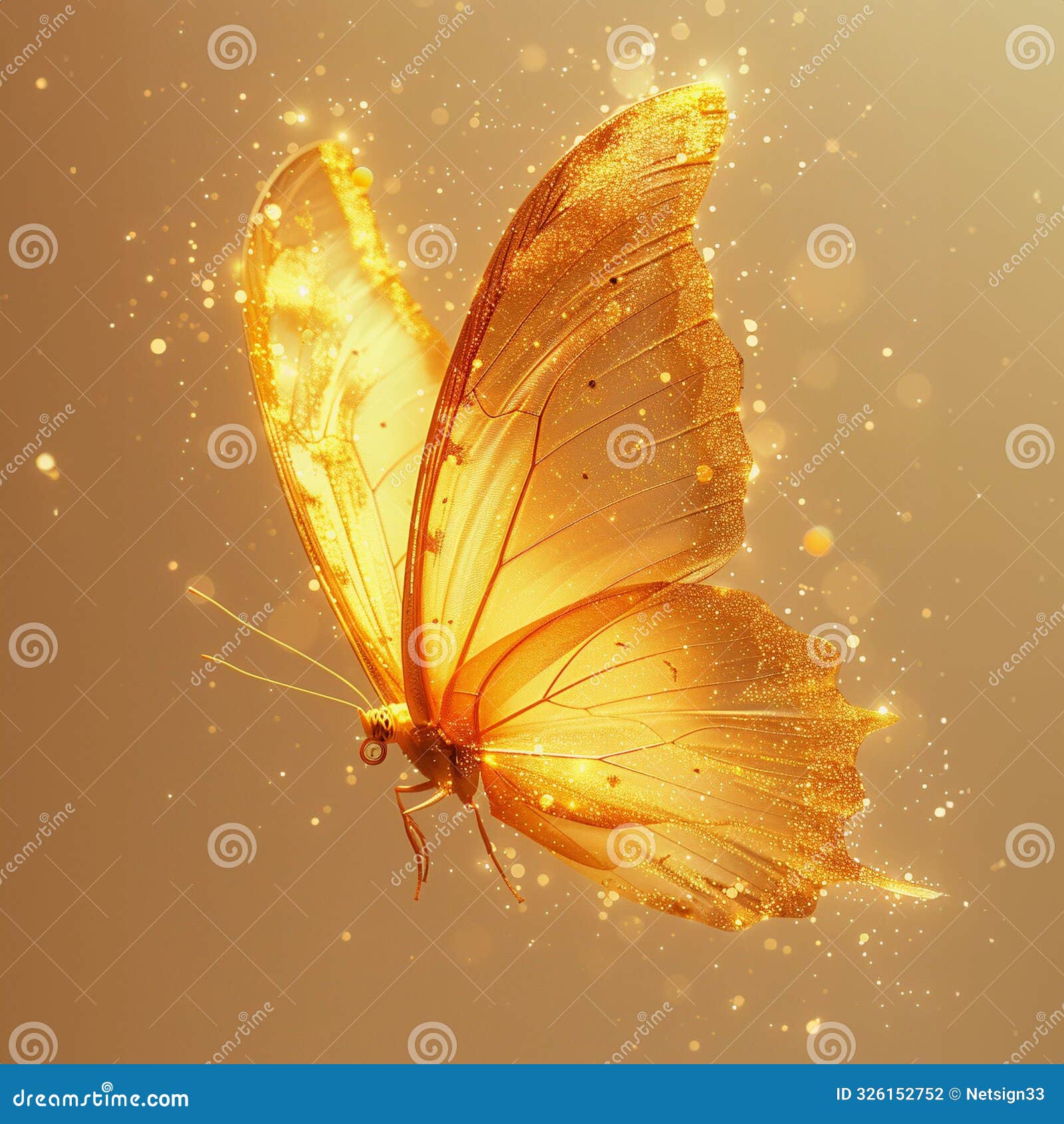 Fairy Wings and Pixie Dust - a Butterfly Flying in the Air Stock ...