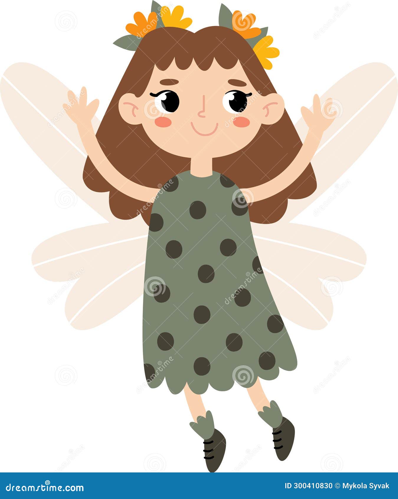 Fairy with Wings stock illustration. Illustration of wing - 300410830