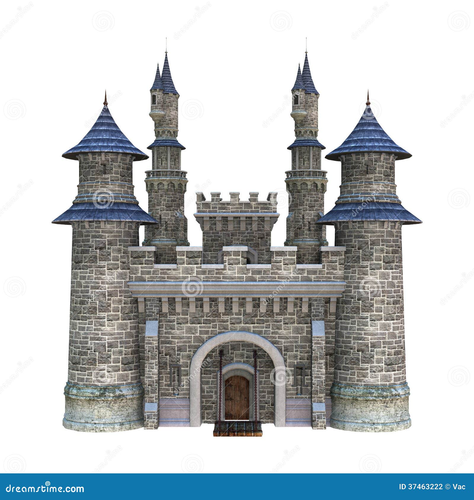 Fairytale Castle stock illustration. Illustration of fort - 37463222