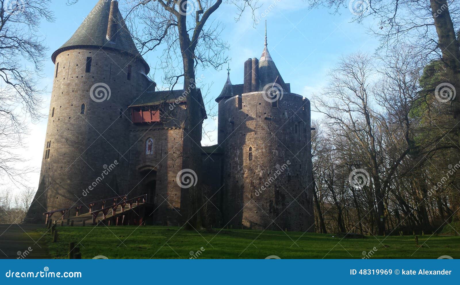 Castle Coch in Tongwynlais, Wales Stock Image - Image of coch ...