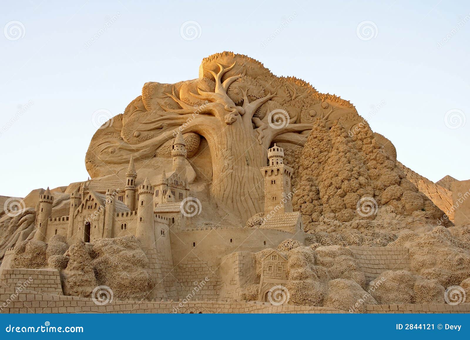 Fairytale city from sand stock image. Image of city, sand - 2844121